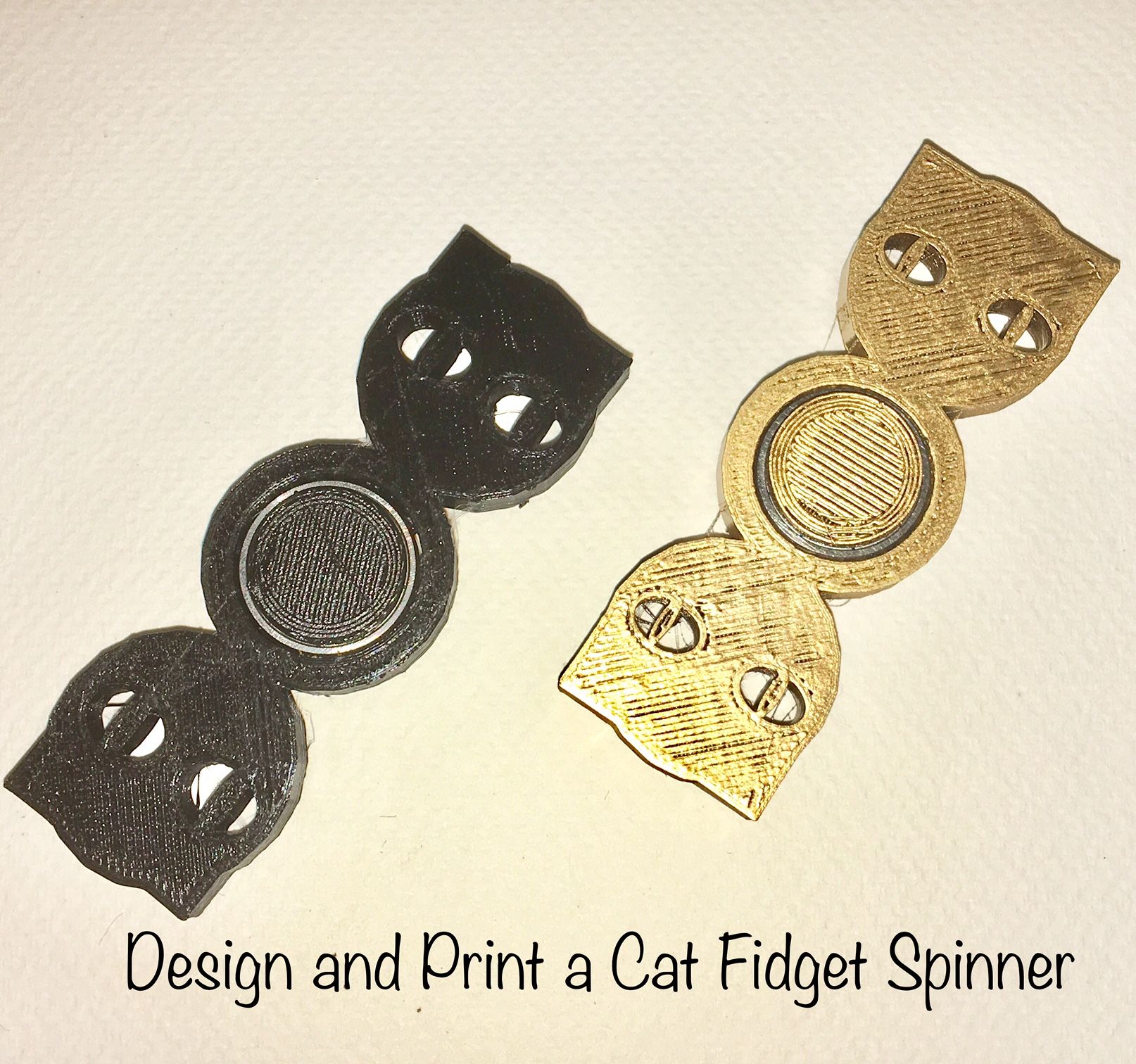 Design and Print a Cat Fidget Spinner : 20 Steps (with Pictures ...