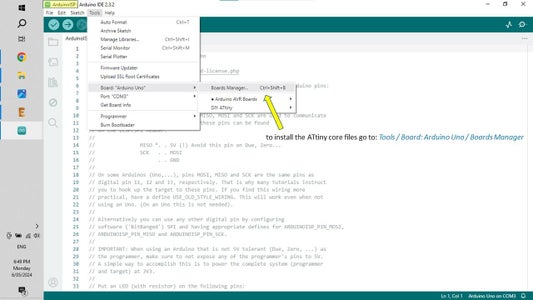 How To Program A Attiny With Arduino 7 Steps Instructables