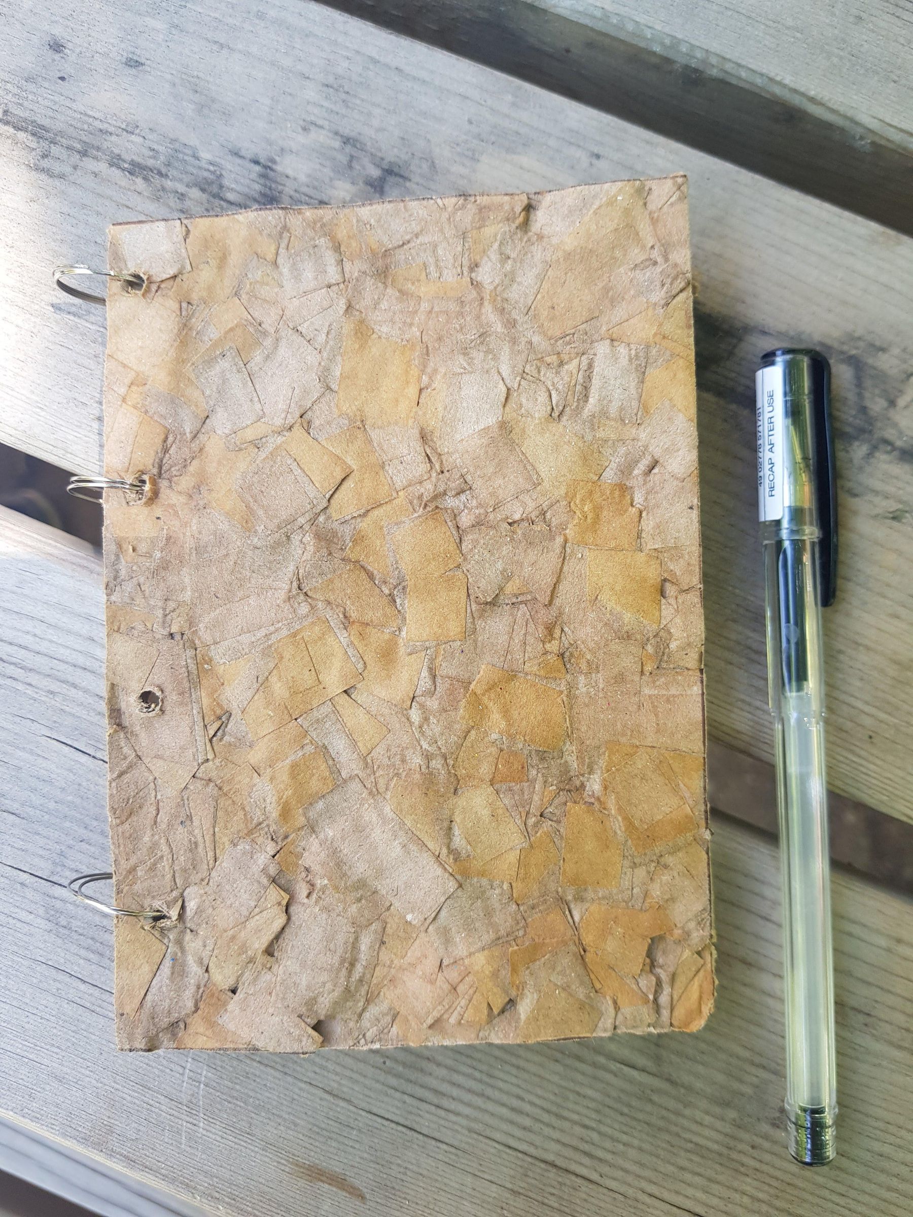 Making a Notebook by Using Discarded Cardboard : 6 Steps (with Pictures ...