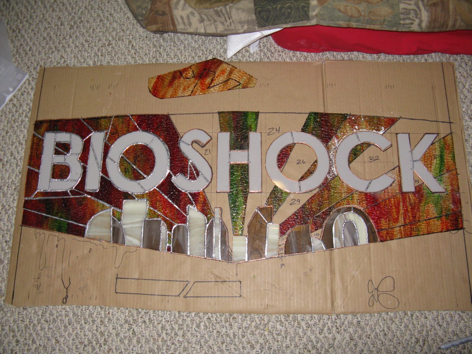 Bioshock Stained Glass Logo : 13 Steps (with Pictures) - Instructables