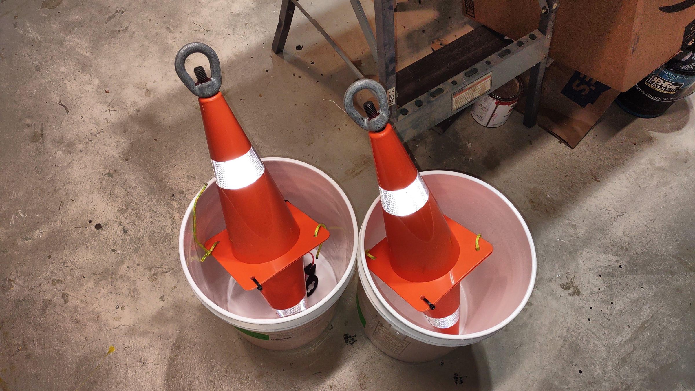 Traffic Cone Floating Buoy From the $1.25 Store With Upcycled Material ...