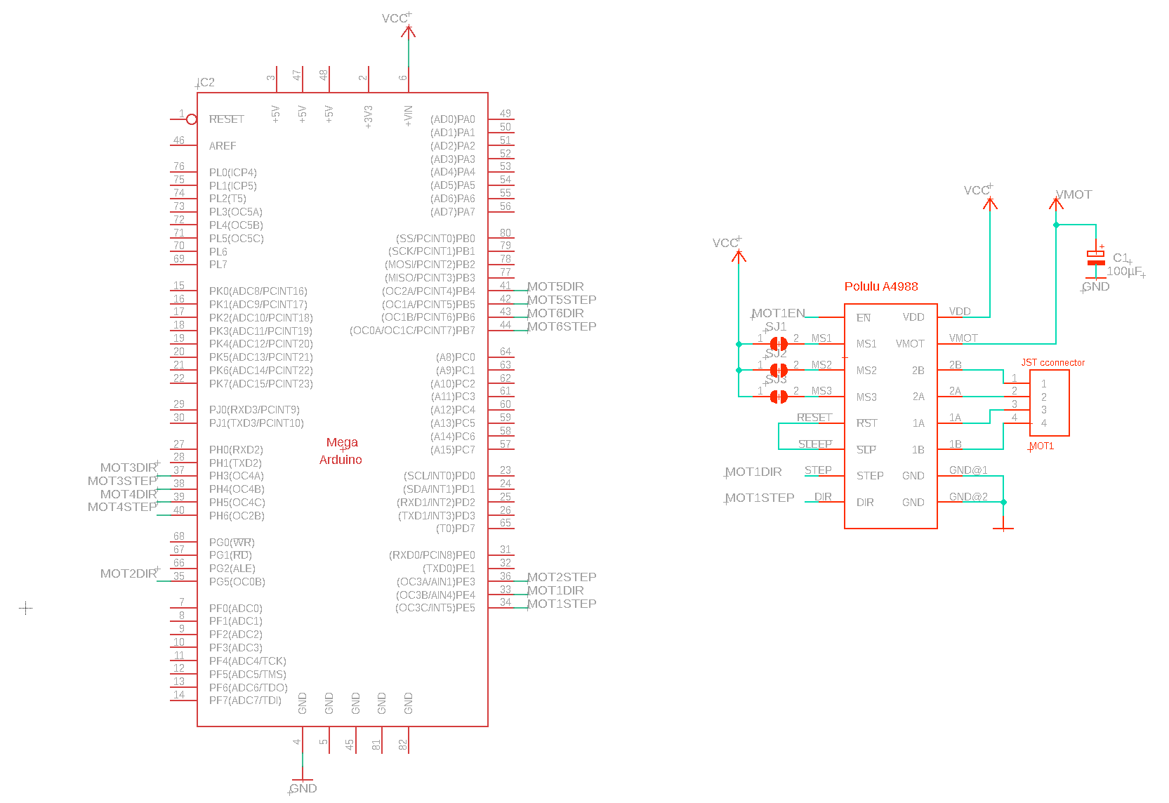 Arduino Mega Stepper Shield for a Rubiks Cube Solver : 4 Steps ...