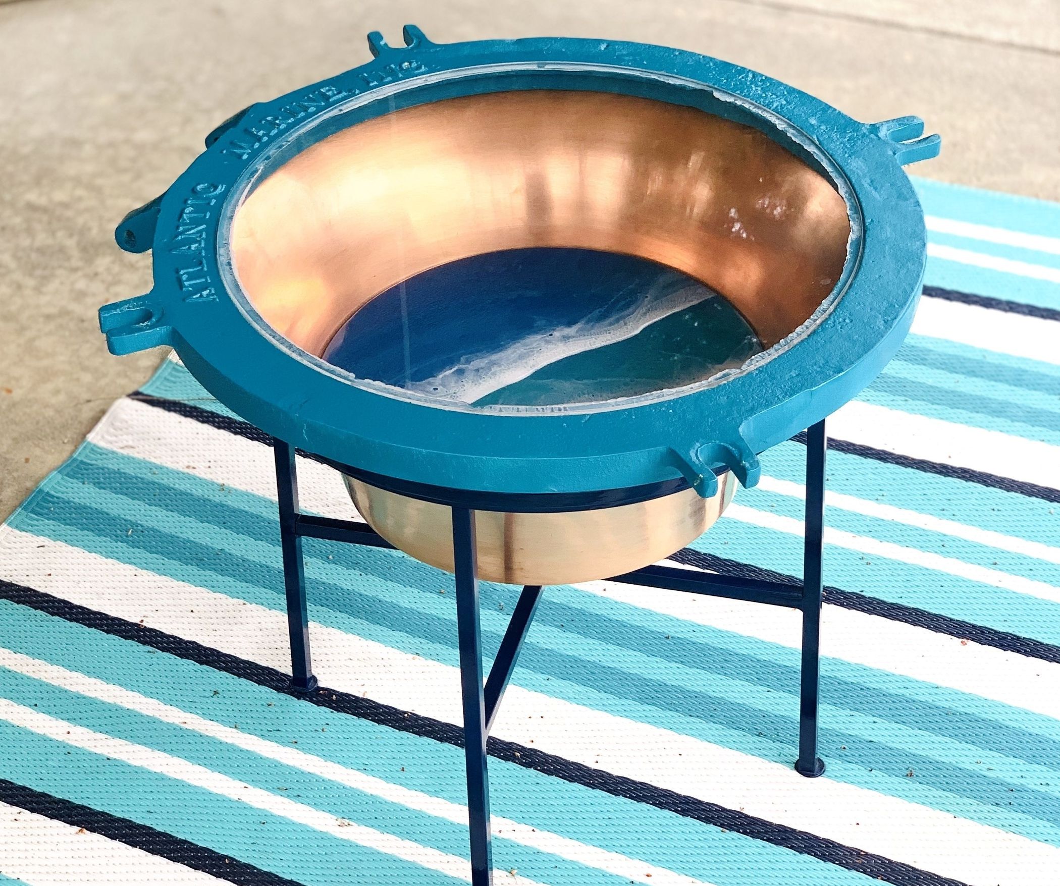 Make a Porthole Table - Cool Outdoor Decor! : 8 Steps (with Pictures ...