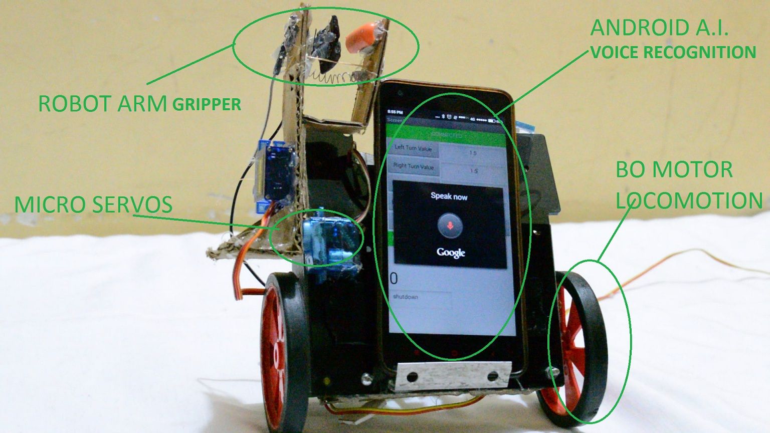 Android Arduino Assistant Robot (how to Make)DIY : 3 Steps - Instructables