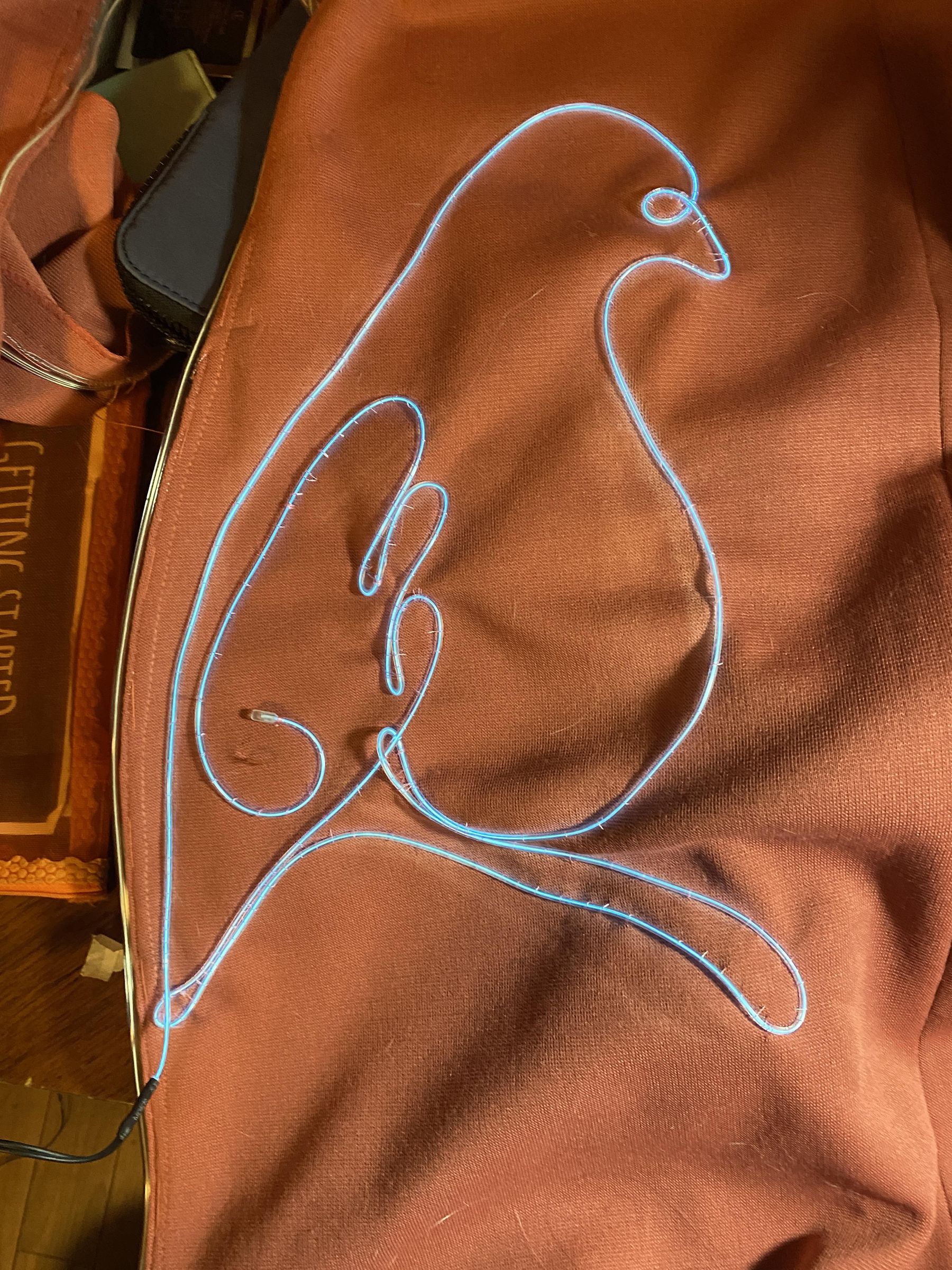 Studio Project 2: Enhanced Clothing With Glowing EL Wire : 7 Steps ...