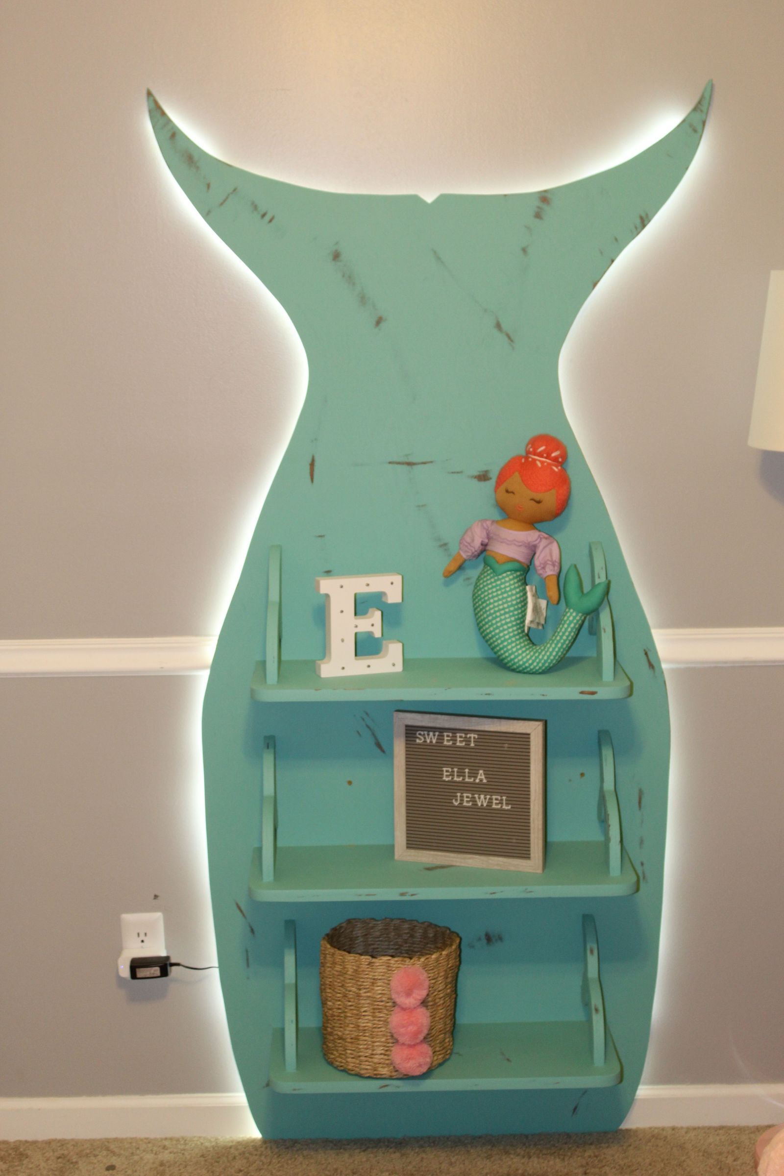 Mermaid Bookshelf With LED Night Light : 10 Steps (with Pictures ...