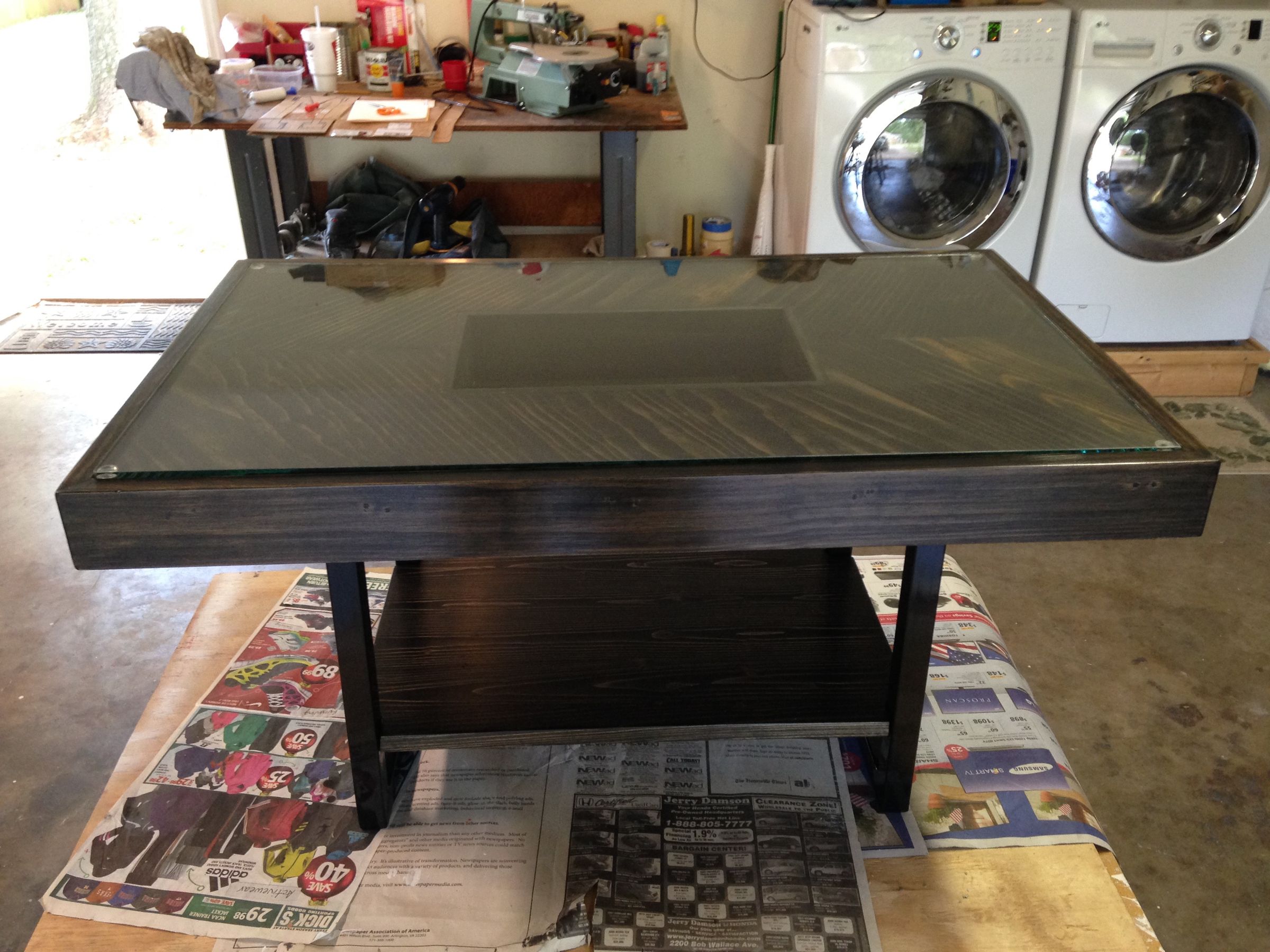 Glass Top Shadowbox Coffee Table : 6 Steps (with Pictures) - Instructables