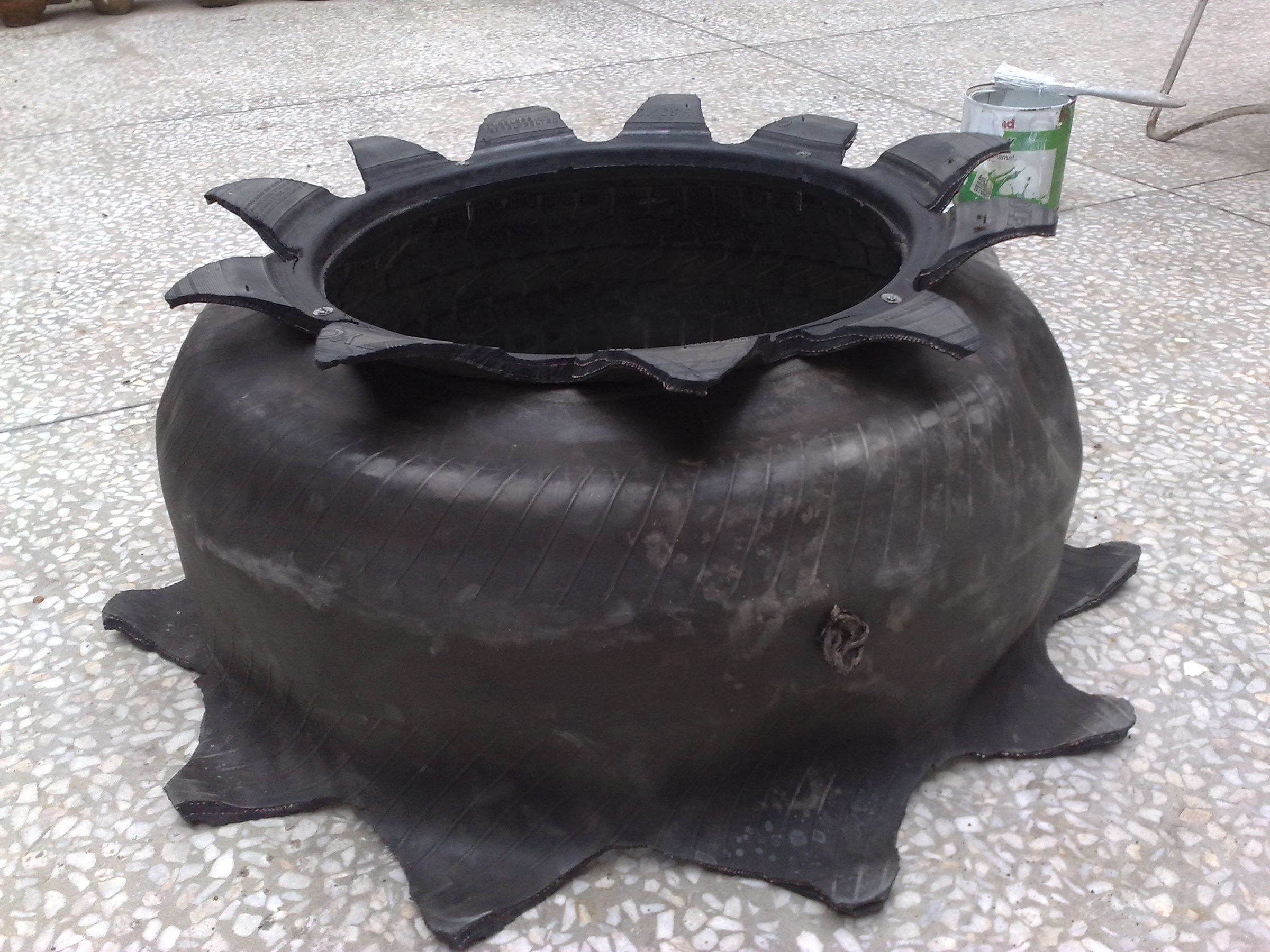 Creative Plant Pot With Car Tires : 8 Steps (with Pictures) - Instructables
