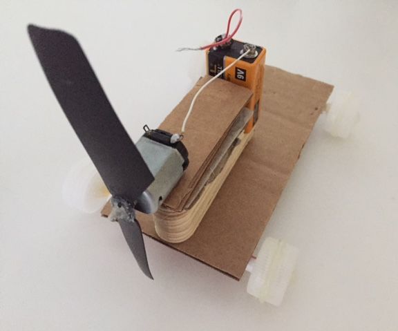 DIY Electric Fan Powered Cardboard Car : 5 Steps - Instructables