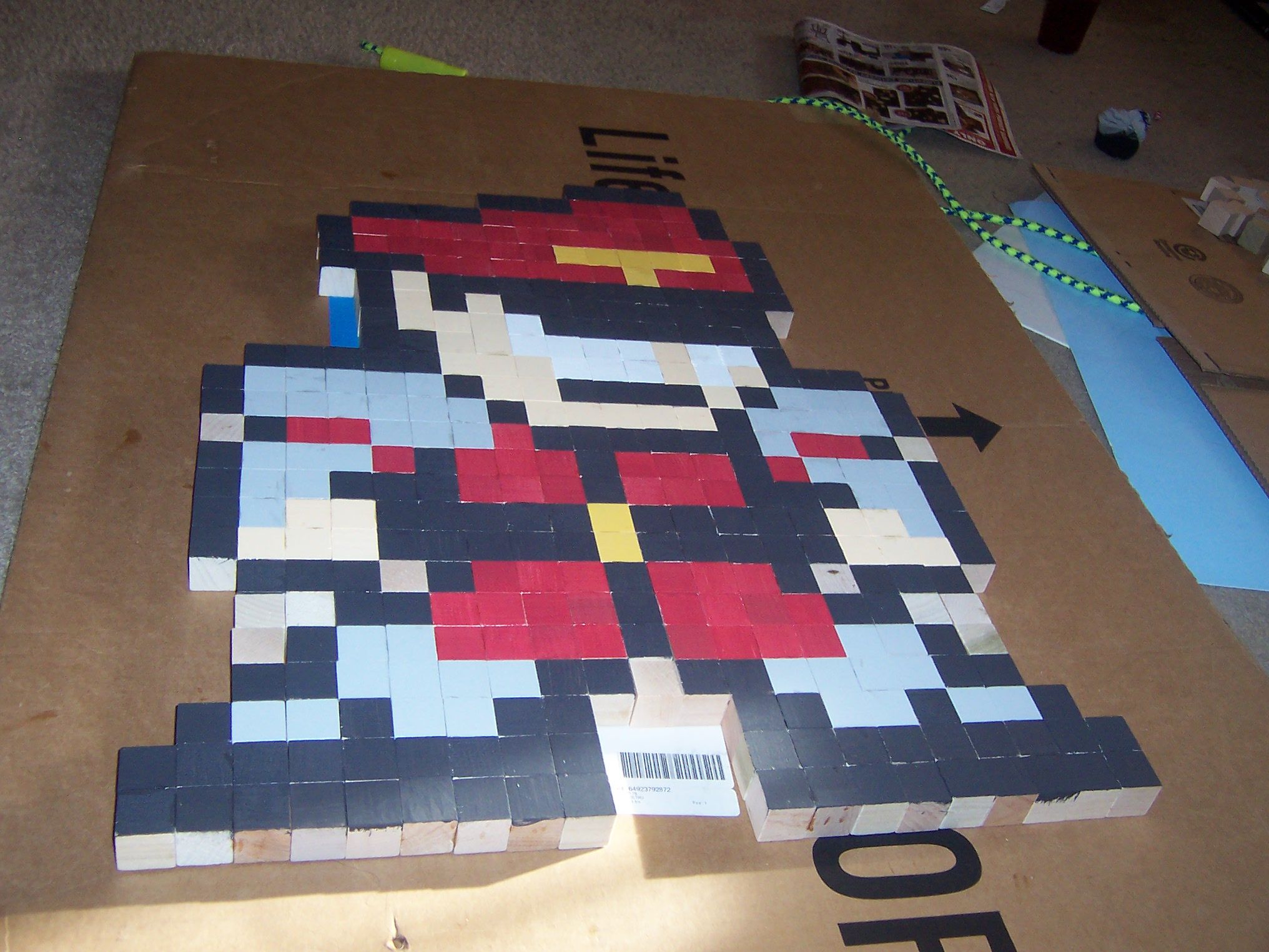3D 8-Bit M. Bison Sprite Sculpture : 7 Steps - Instructables