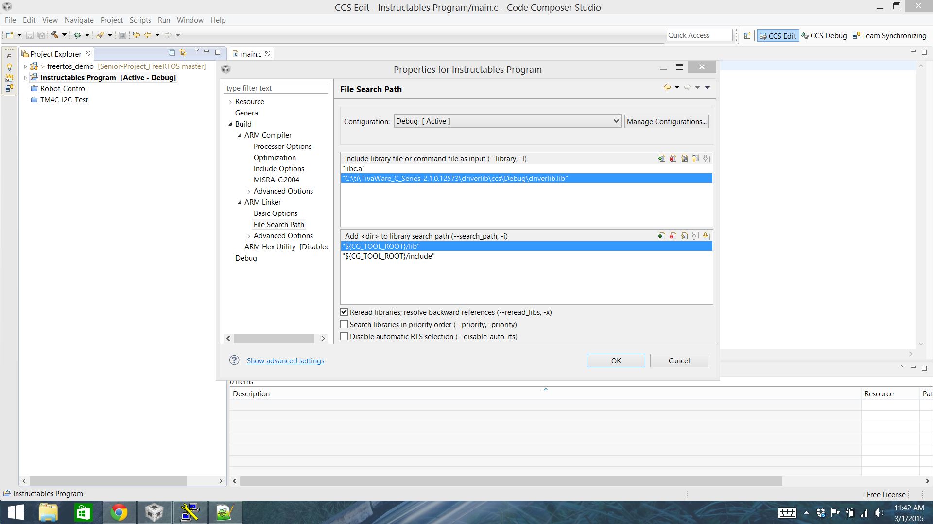 Creating a New Tiva Project in Code Composer Studio : 8 Steps ...