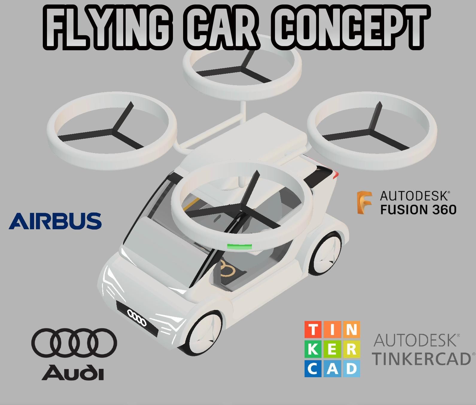 Creating a Flying Car Using 3D Designing! (TinkerCad and Fusion 360 ...