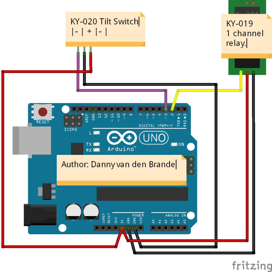 Arduino - Tilt Switch, Switching on a RELAY With the KY-020 - Instructables