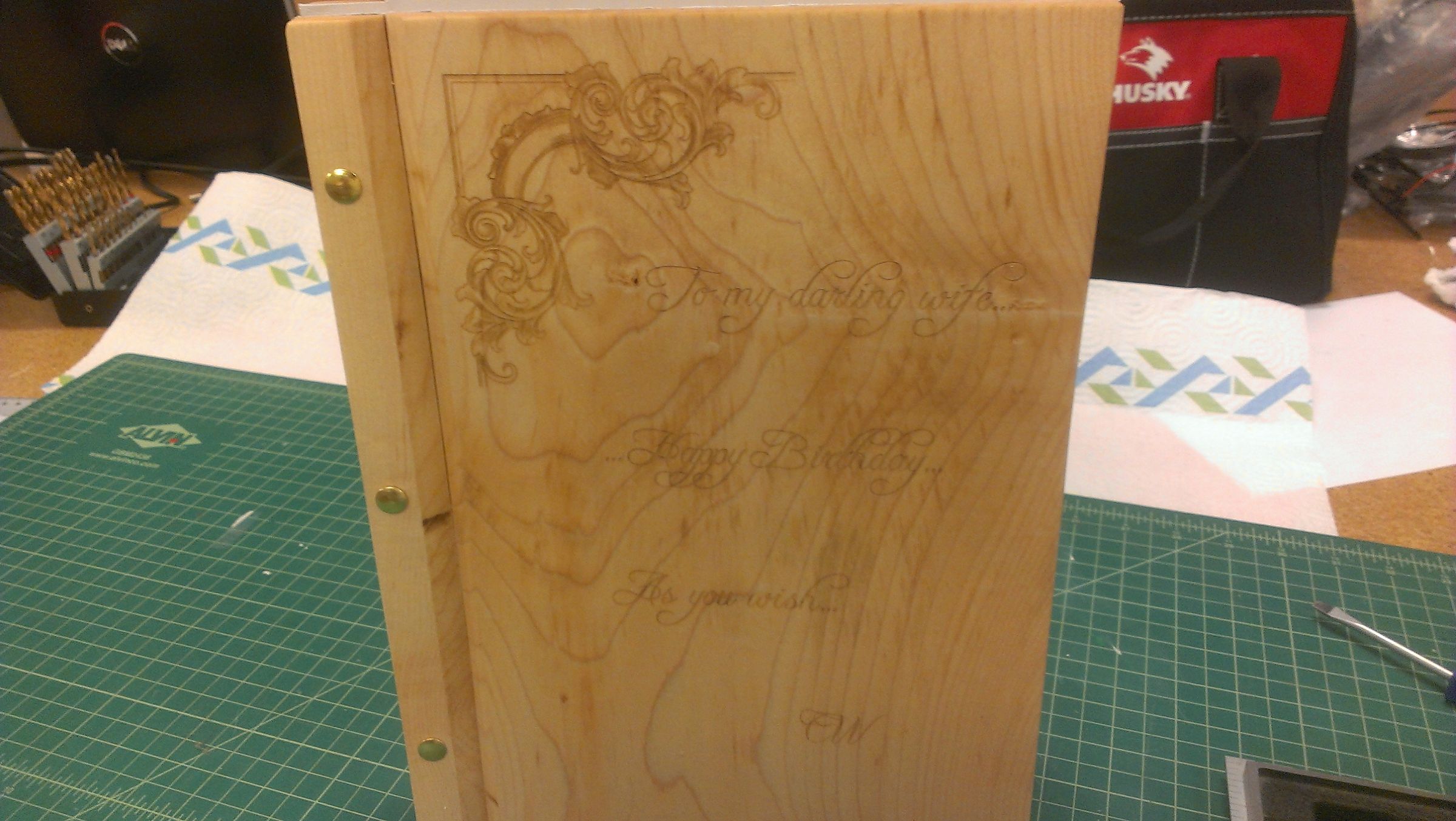 Laser Engraved Wooden Binder Cover : 5 Steps - Instructables
