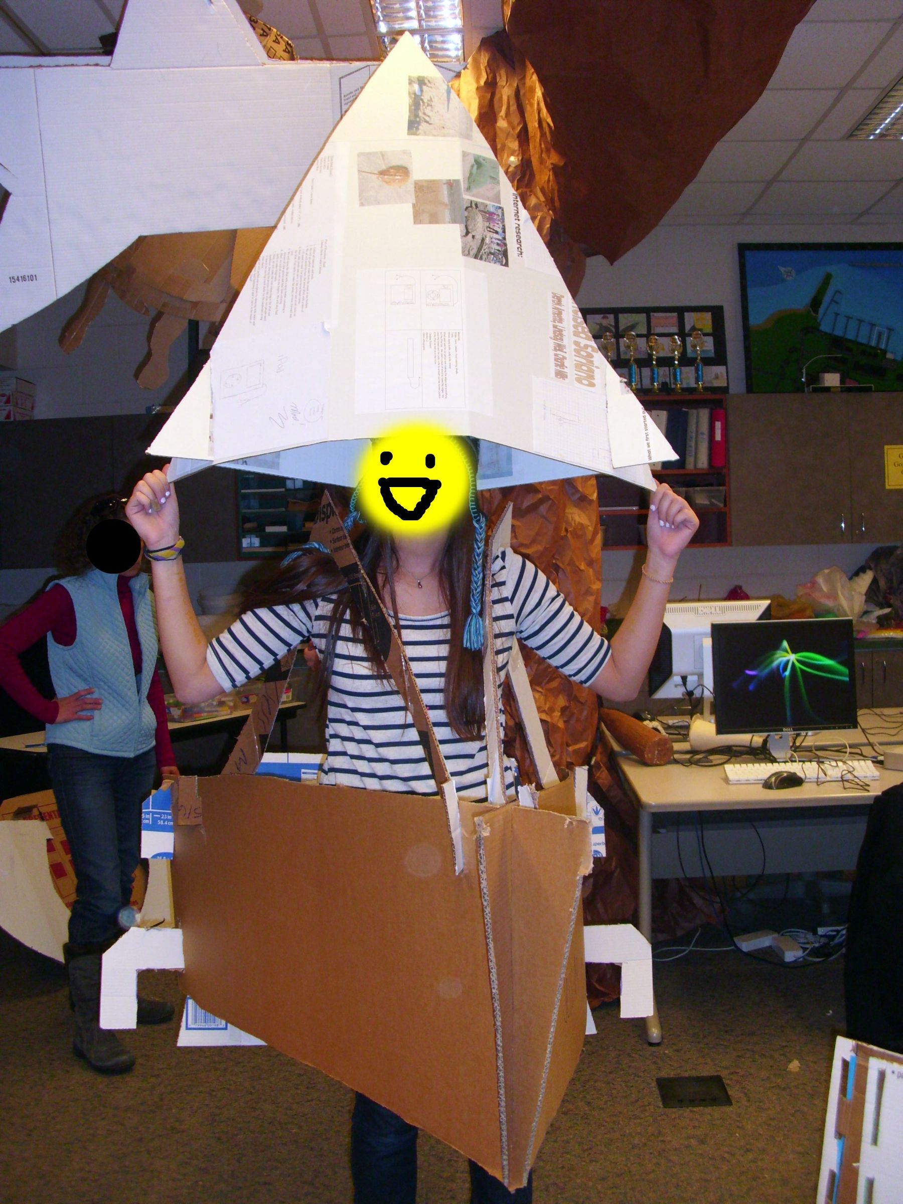 Fun and Easy-to-Make Cardboard Sail Boat Costume! : 14 Steps ...