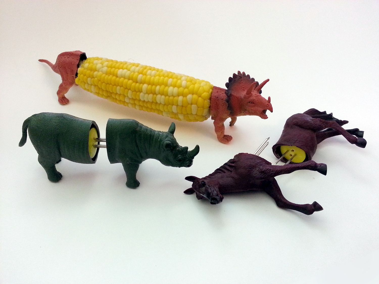 Dinosaur Corn Cob Holder : 4 Steps (with Pictures) - Instructables