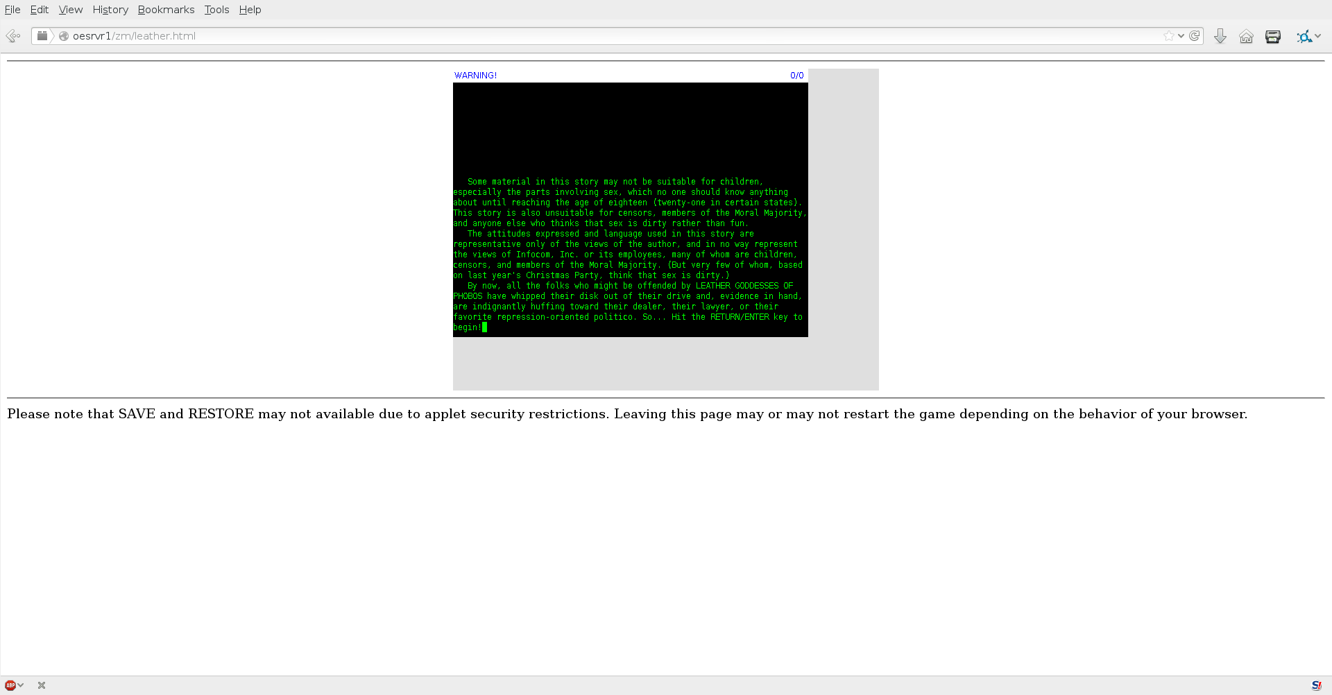 Installing Zork and the Zmachine on Your Web Server. : 7 Steps ...