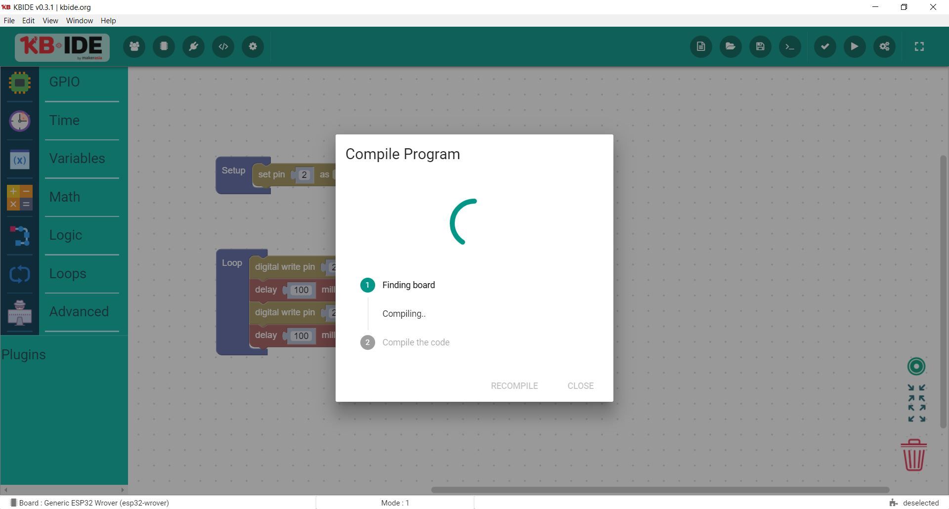 KB-IDE : Block Program for ESP32 Board : 5 Steps - Instructables