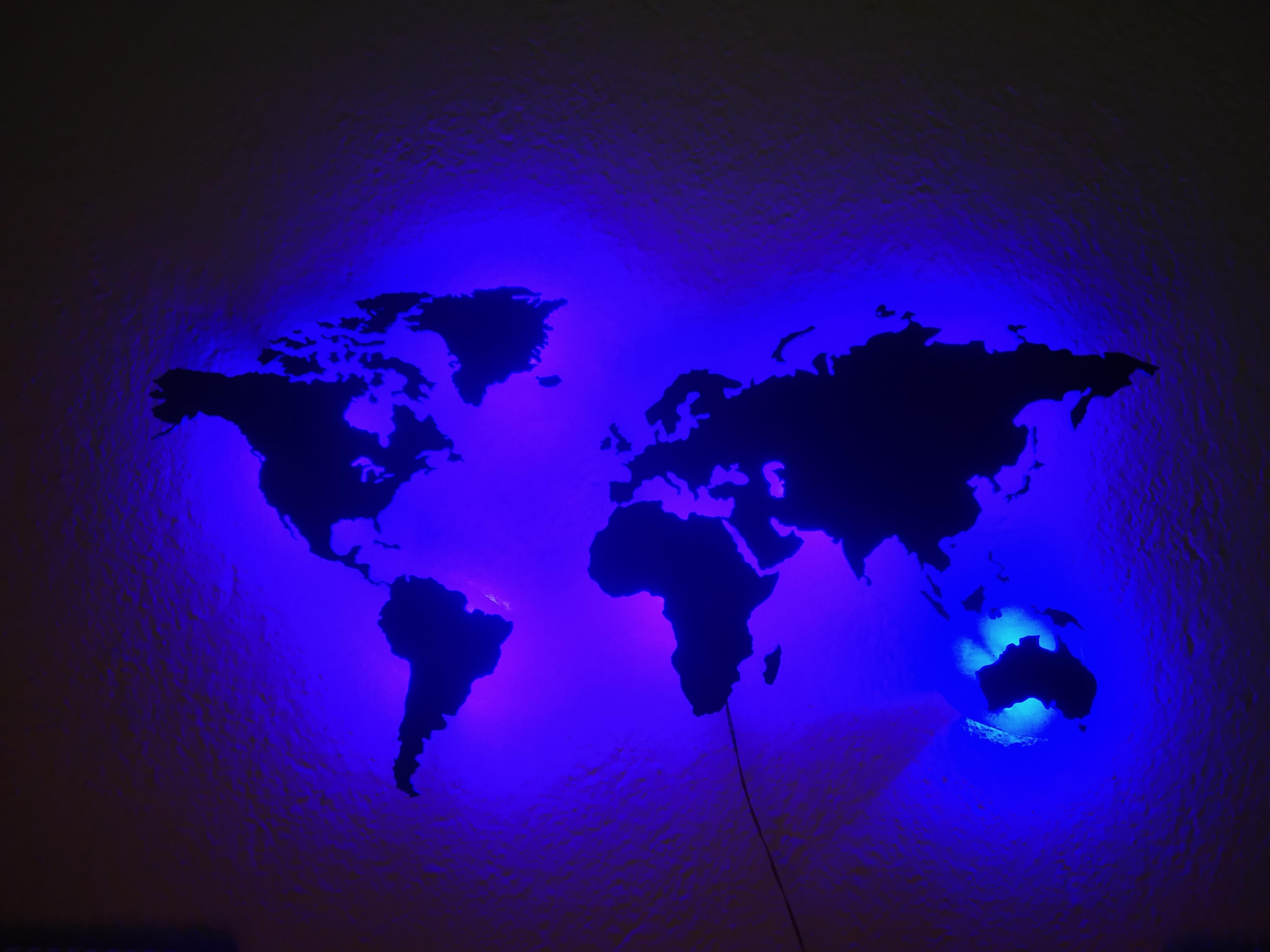 Backlit World Map From an Old PVC Pipe : 15 Steps (with Pictures ...