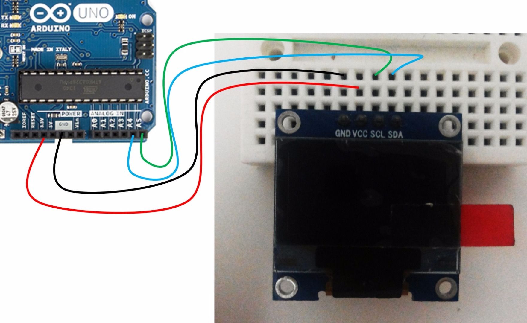 The First Usage of 0.96" I2C OLED Display With Arduino UNO : 7 Steps ...