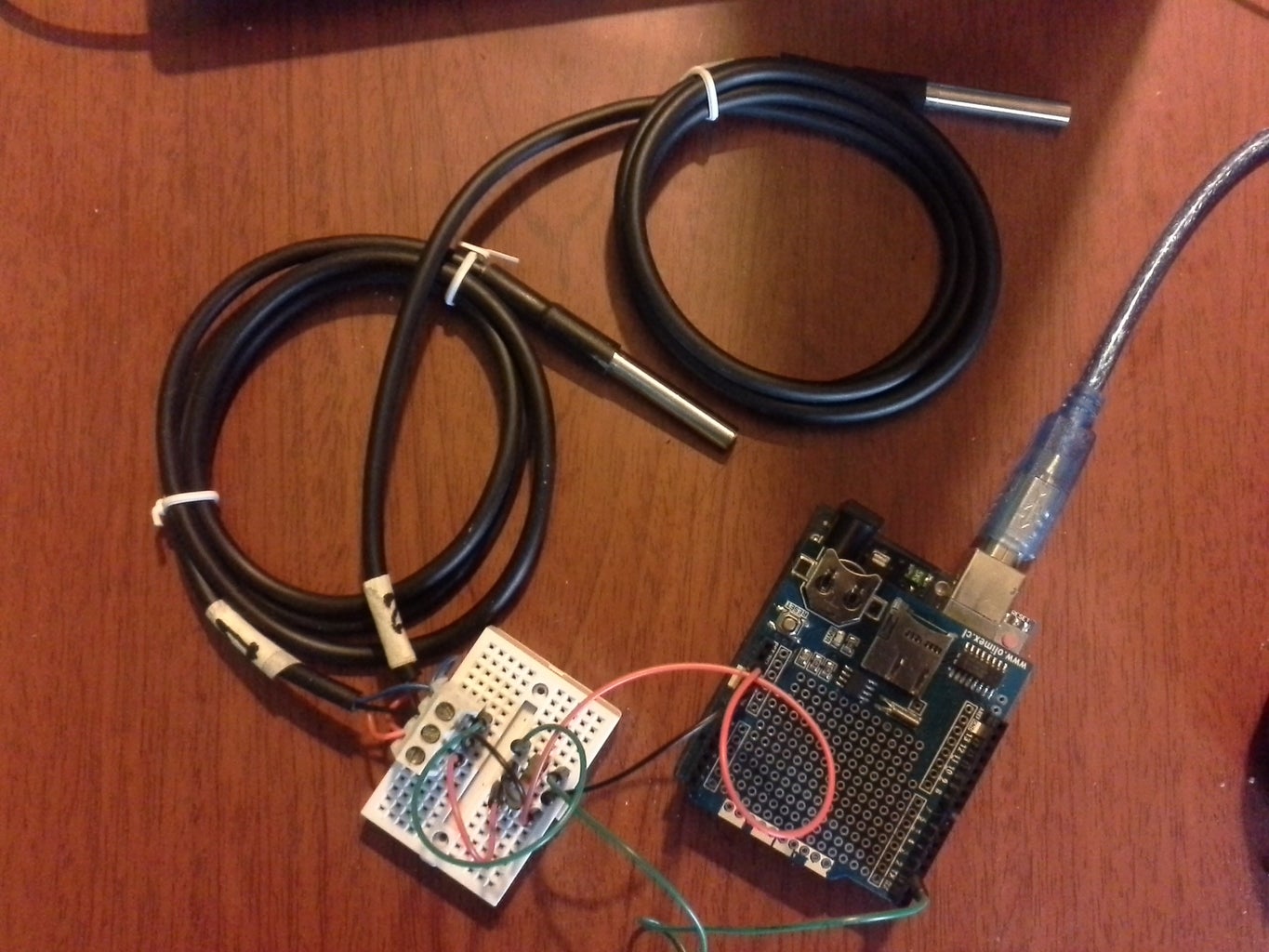 Arduino Data Logger With 2 Ds18b20 And Sample Rate Control 5 Steps Instructables