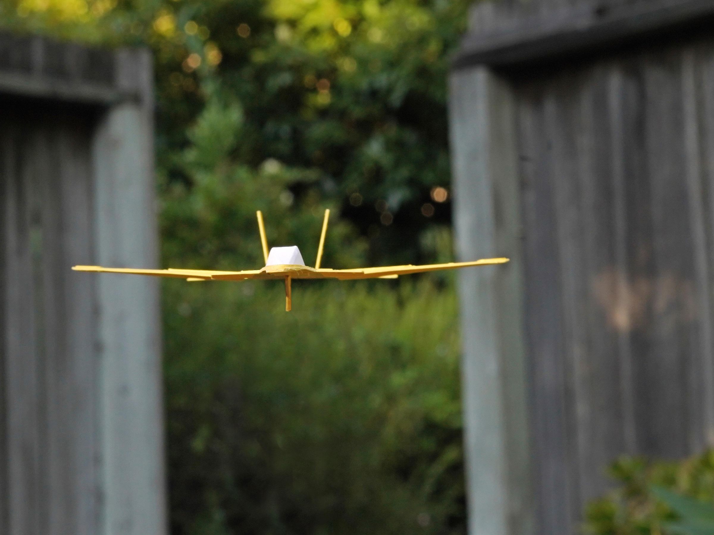 Yellow Card Stock Jet Glider W/ Canards : 6 Steps (with Pictures ...