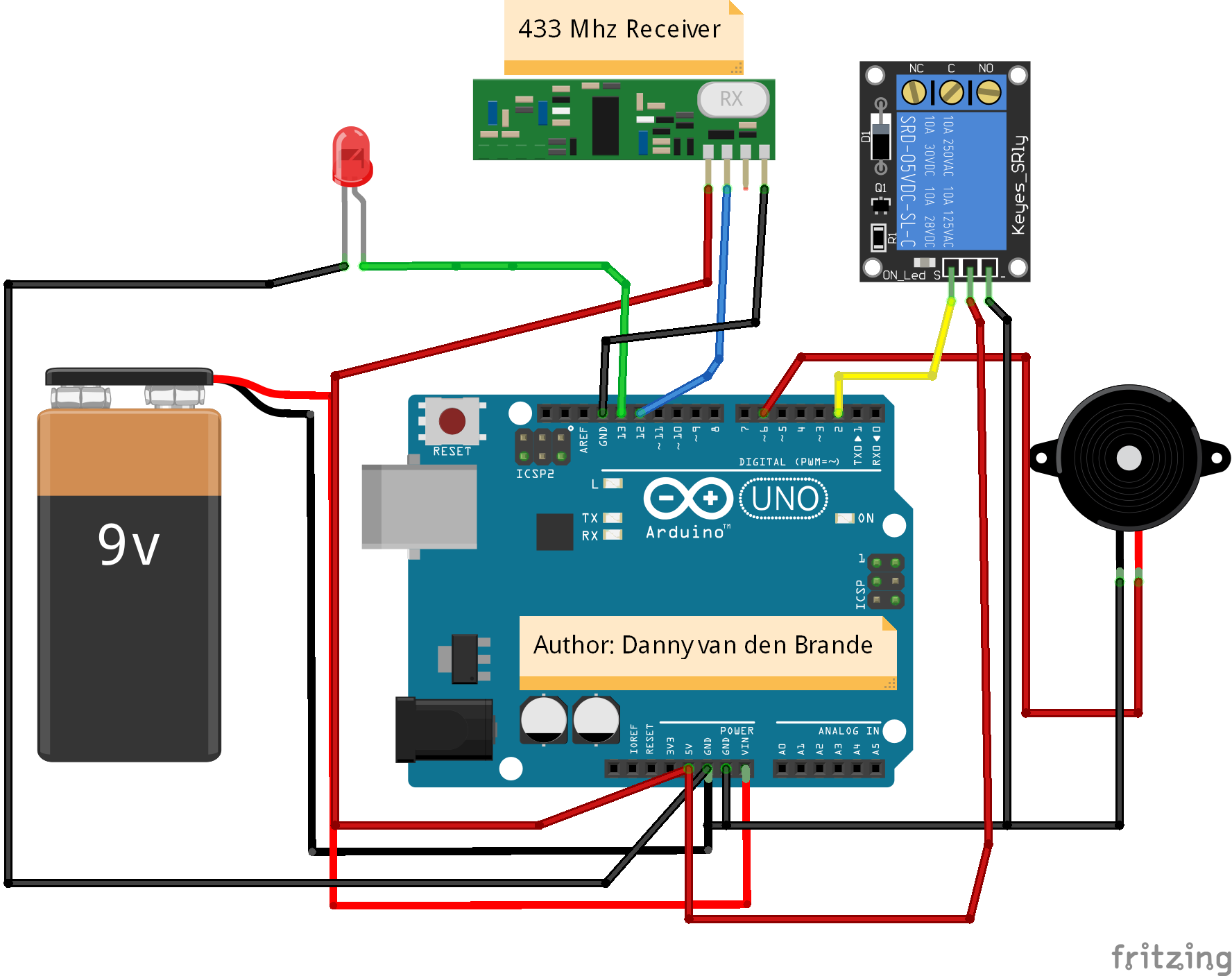 Arduino - 433mhz Wireless Transmitter & Receiver SWITCH Example FS1000A ...