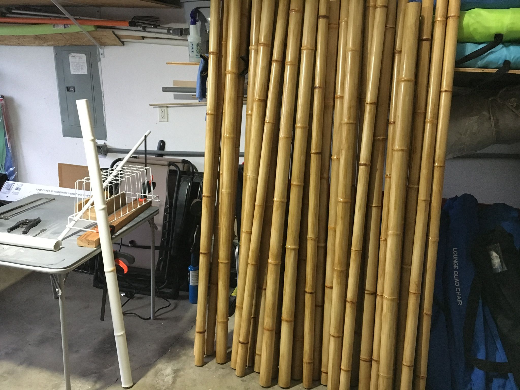 PVC Faux Bamboo Privacy Wall With LEDs : 8 Steps (with Pictures ...