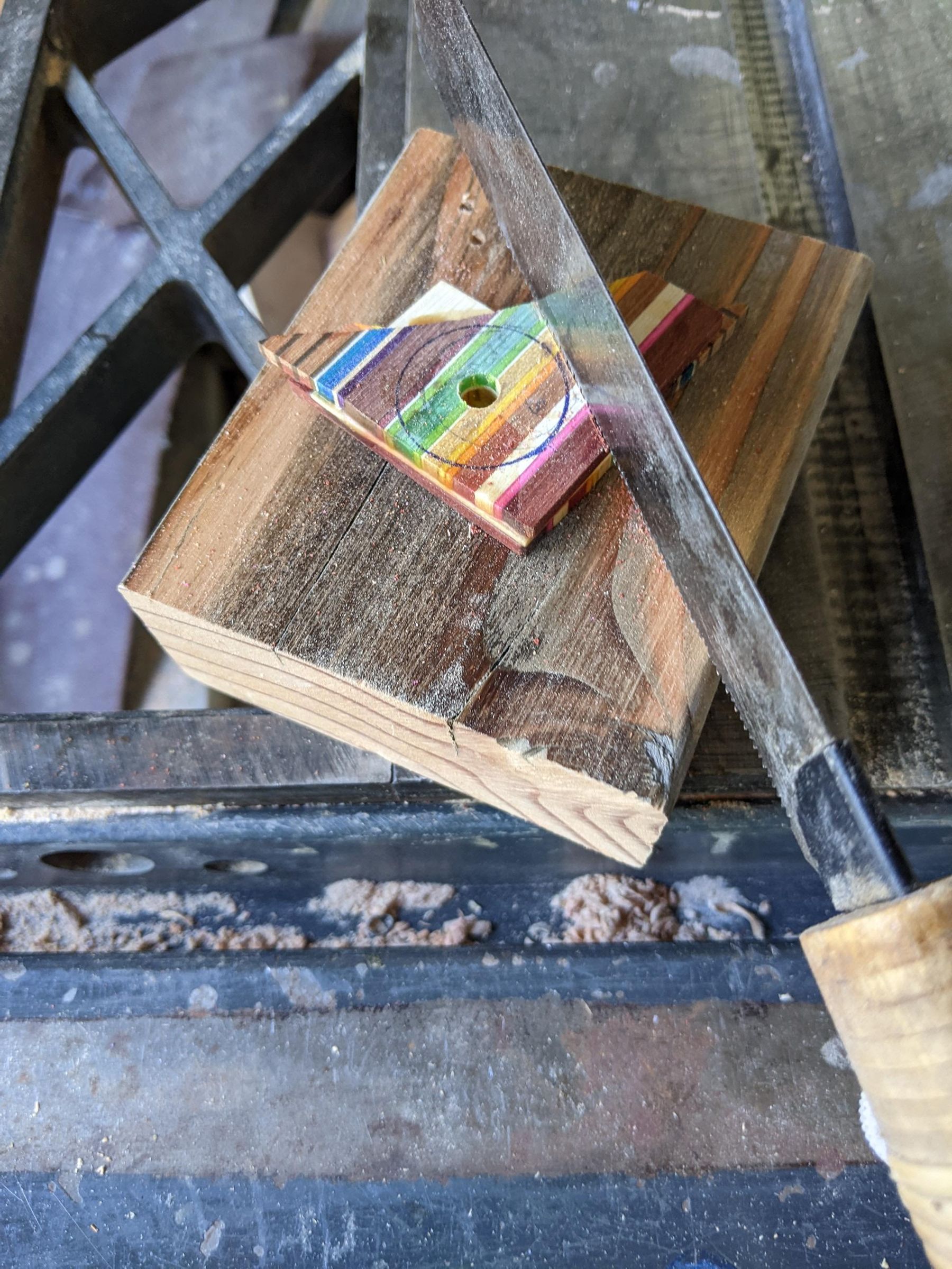 Rainbow Ring - 100 Segments of Exotic Woods + Resins for a 1-of-a-Kind ...