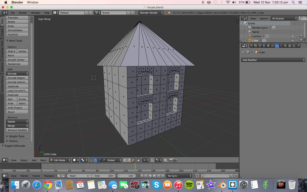 How to Make a Simple 3D House Using Blender : 5 Steps - Instructables