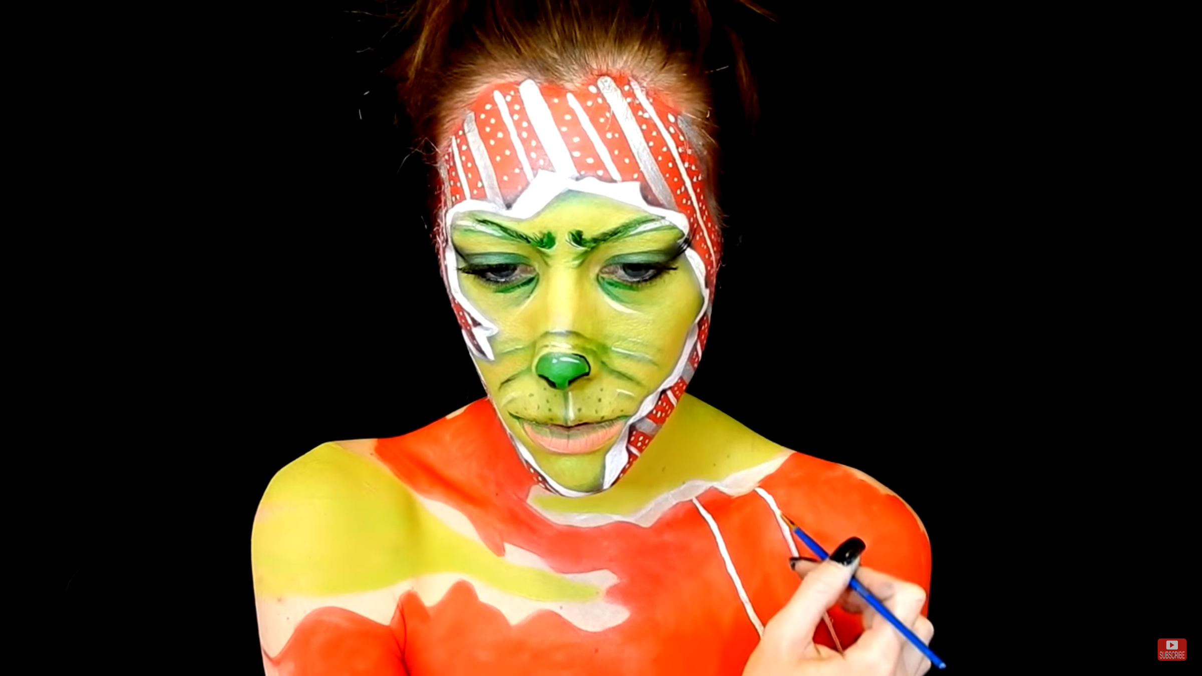 Unwrapping the Grinch! Body Paint : 14 Steps (with Pictures ...