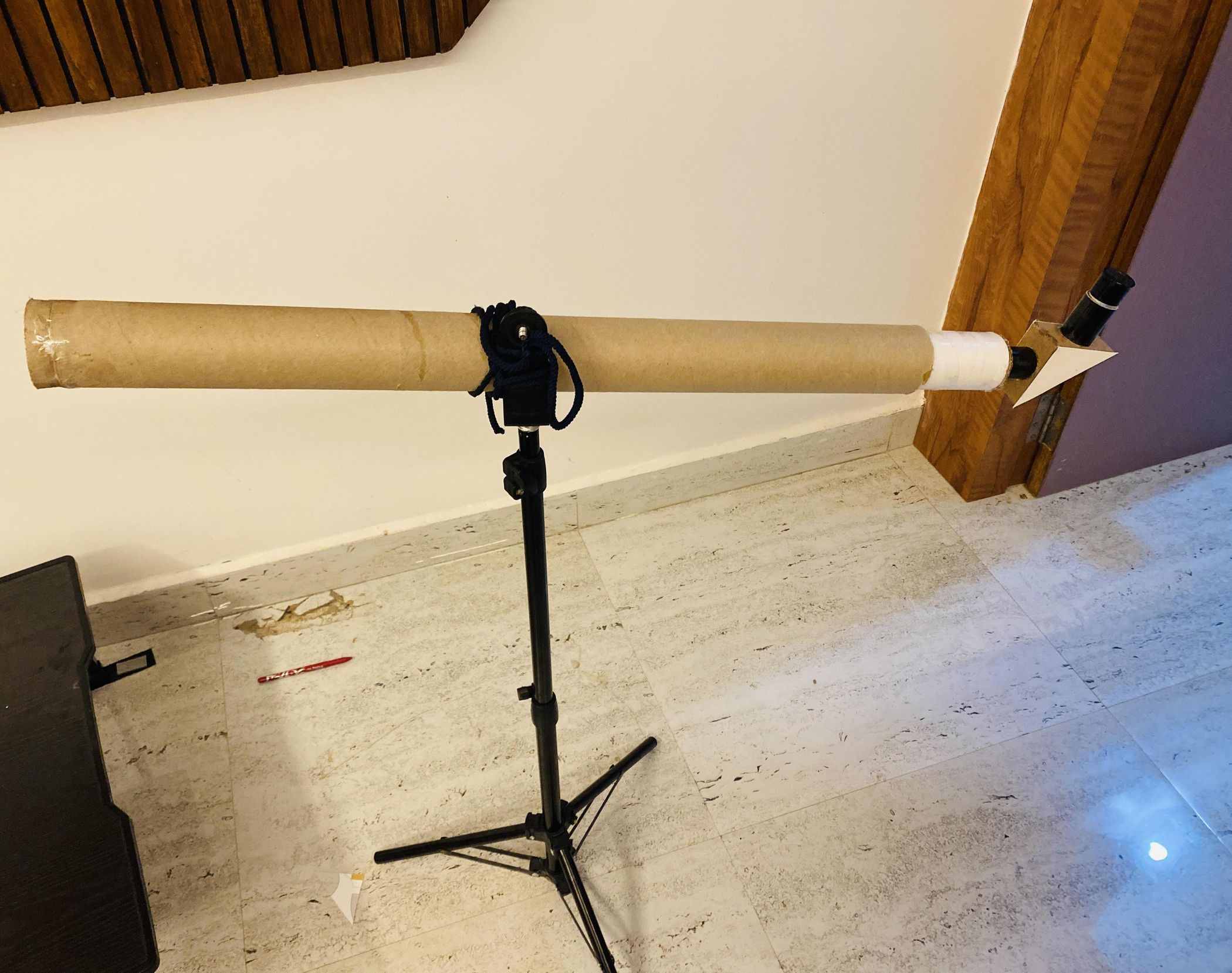 Cardboard and Paper Telescope With 90 Degree Mirror Diagonal : 7 Steps ...