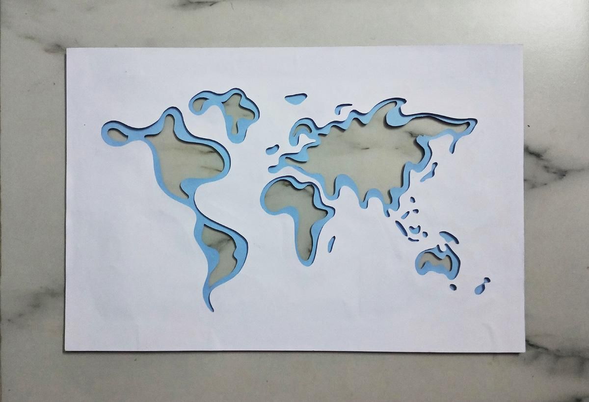 Topographic World Map Art : 11 Steps (with Pictures) - Instructables