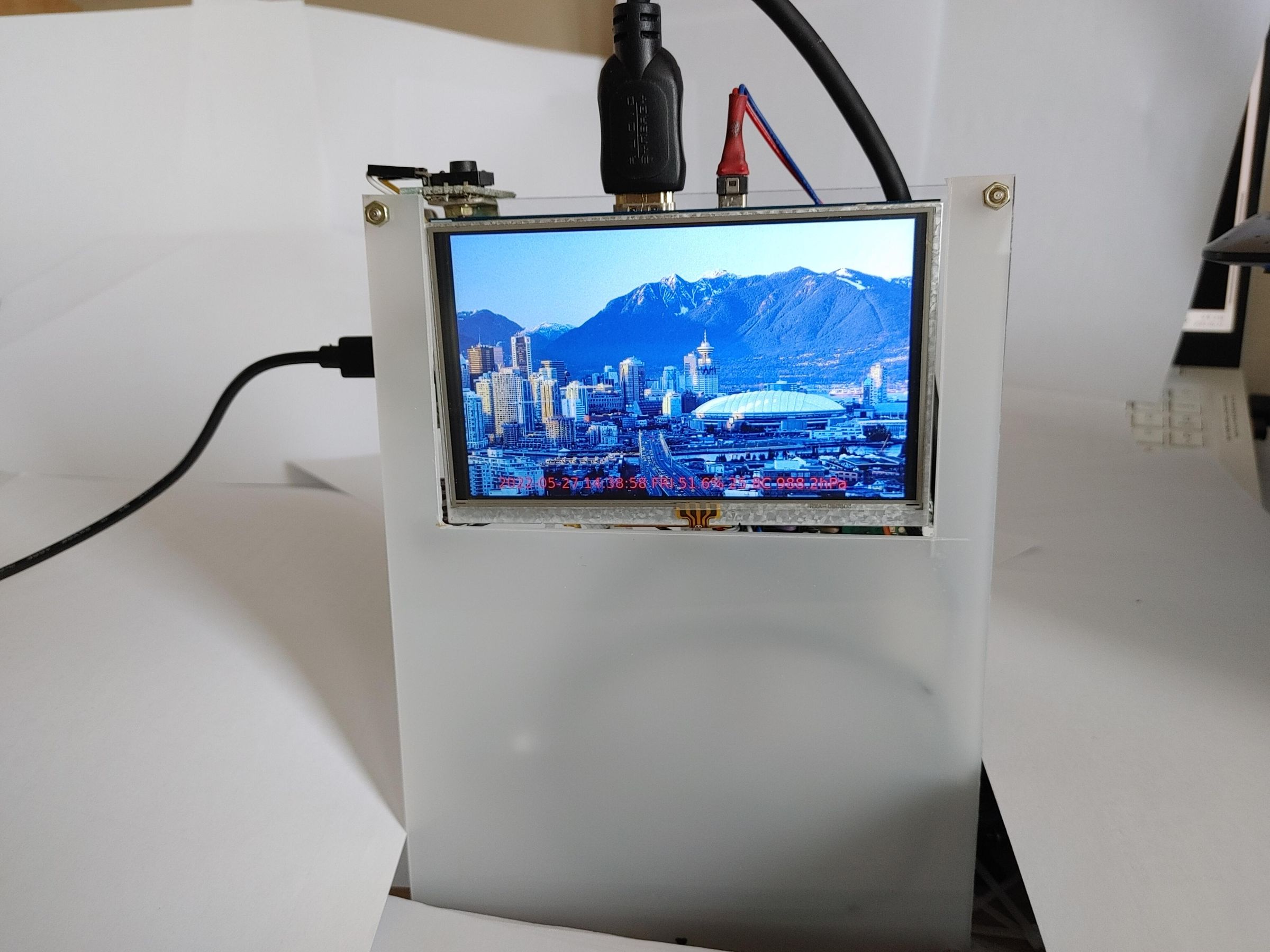 RPI and 5 Inch LCD Digital Album and Weather Station : 8 Steps (with ...