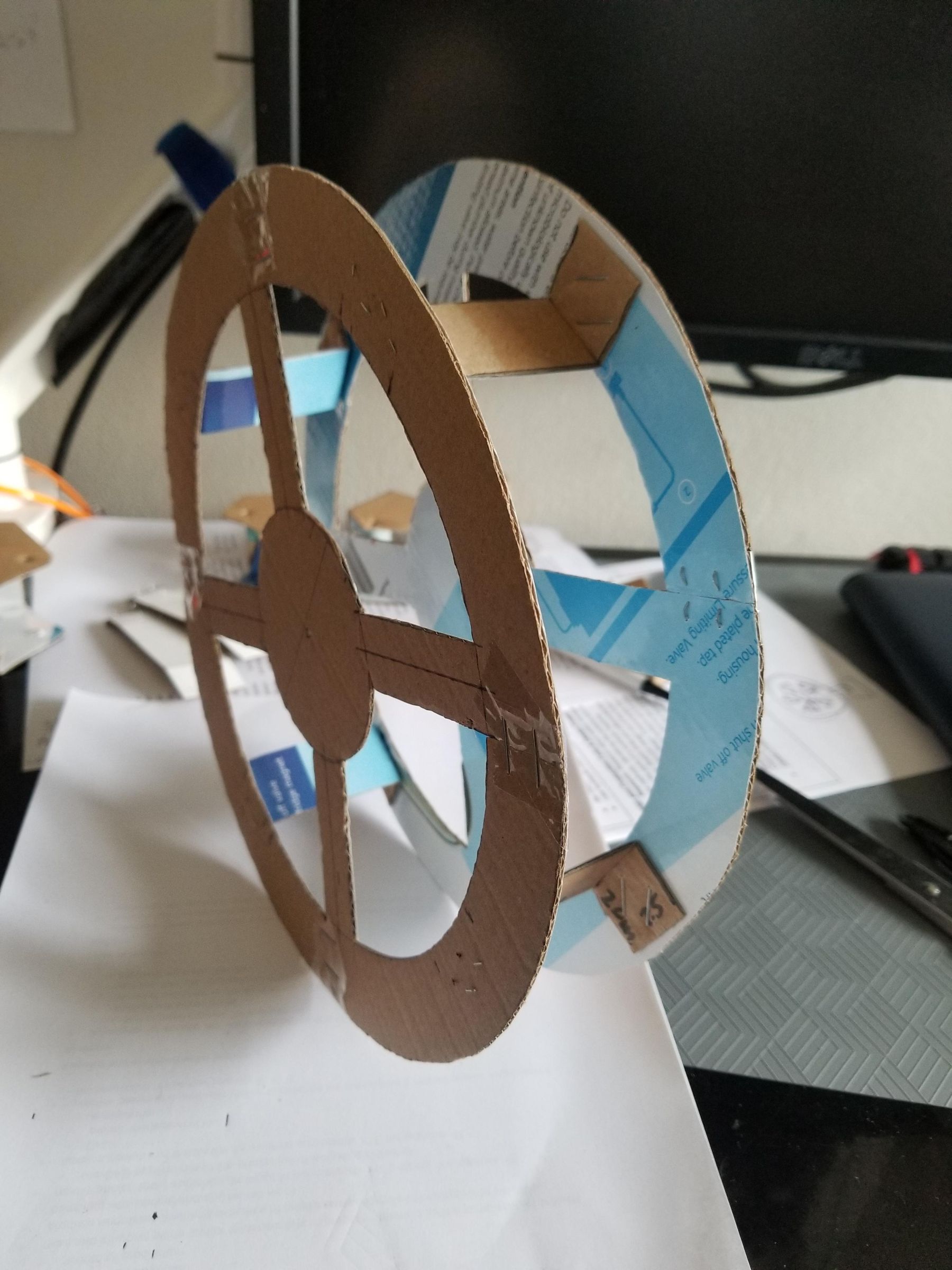 Cardboard Ferris Wheel - Learning From Home Project : 21 Steps (with ...