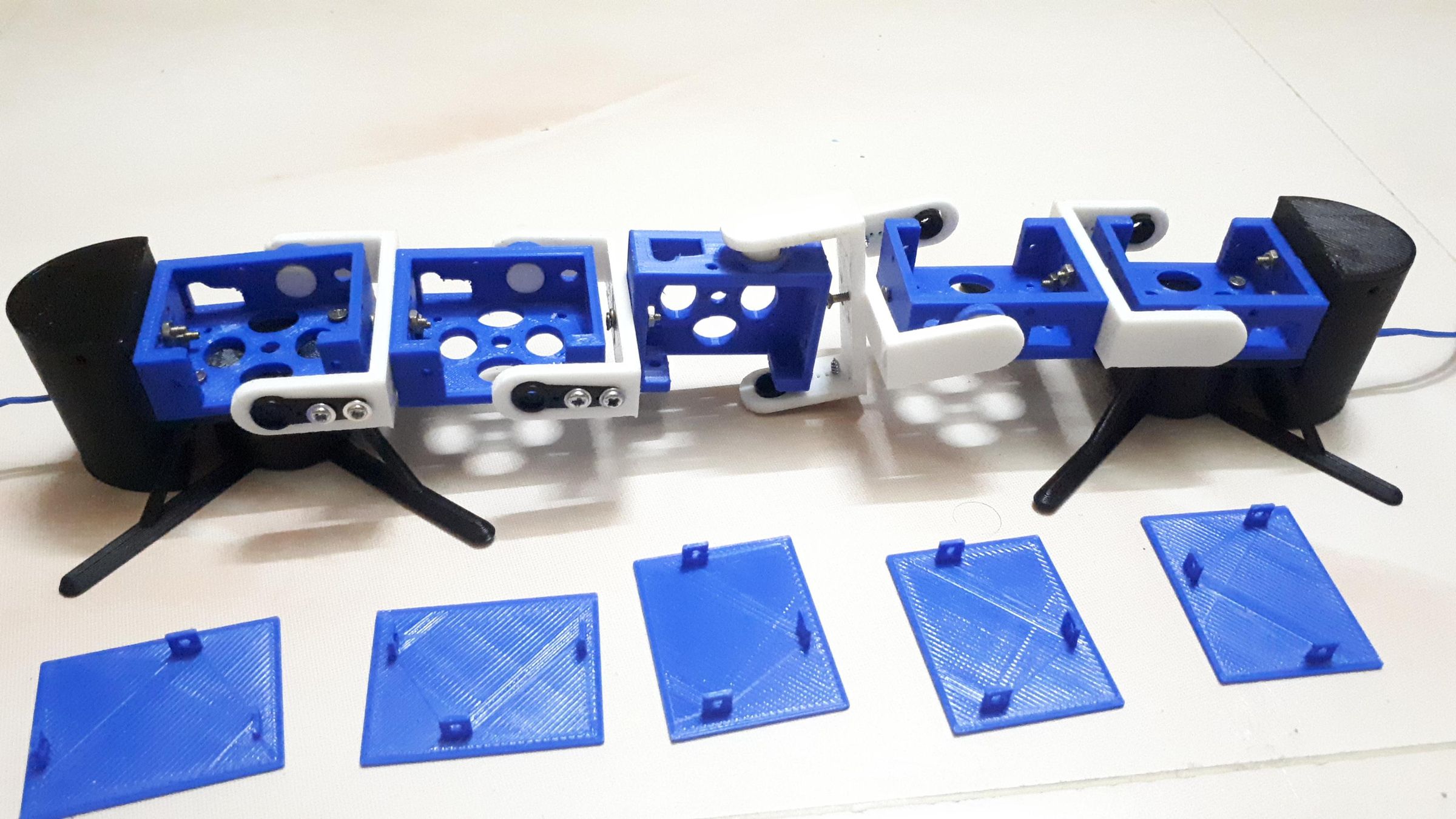 Inchworm Robot - Modular, Move Allsides With BT App : 22 Steps (with ...