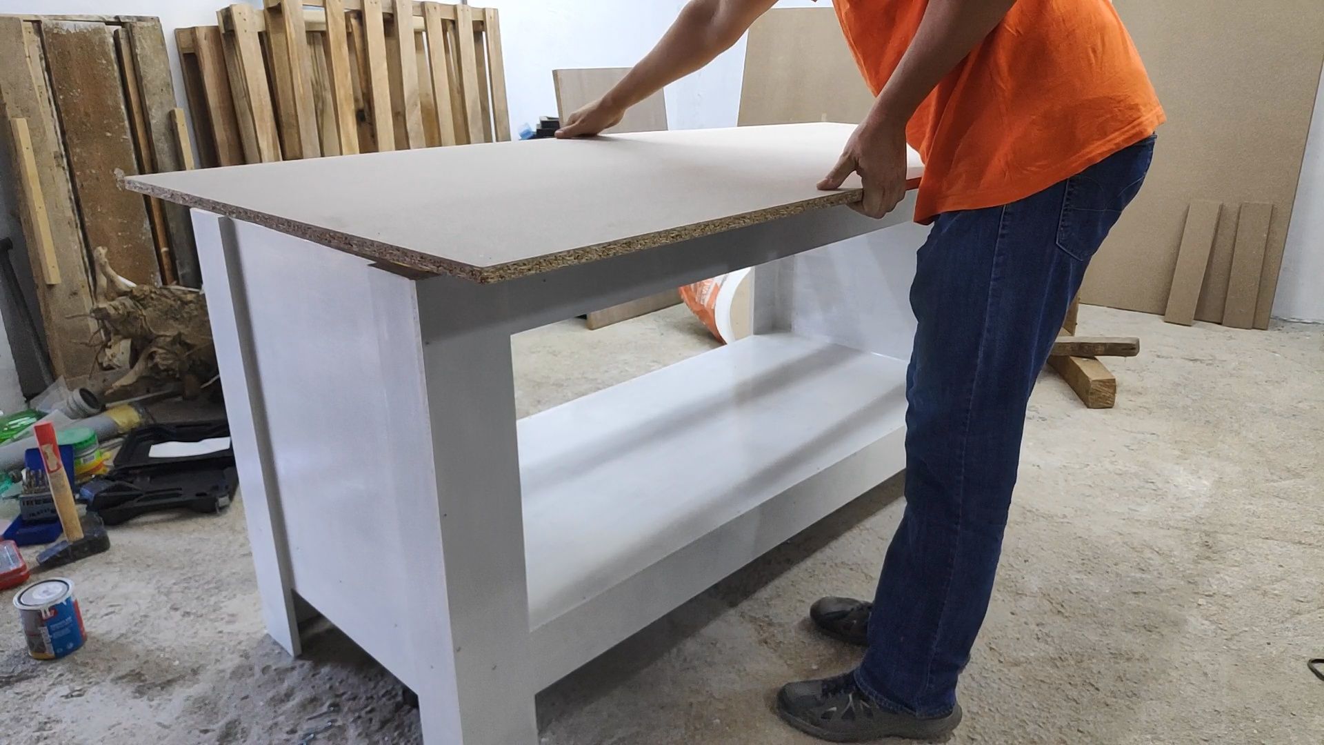 Less Than $50 Particleboard Workbench : 9 Steps (with Pictures ...