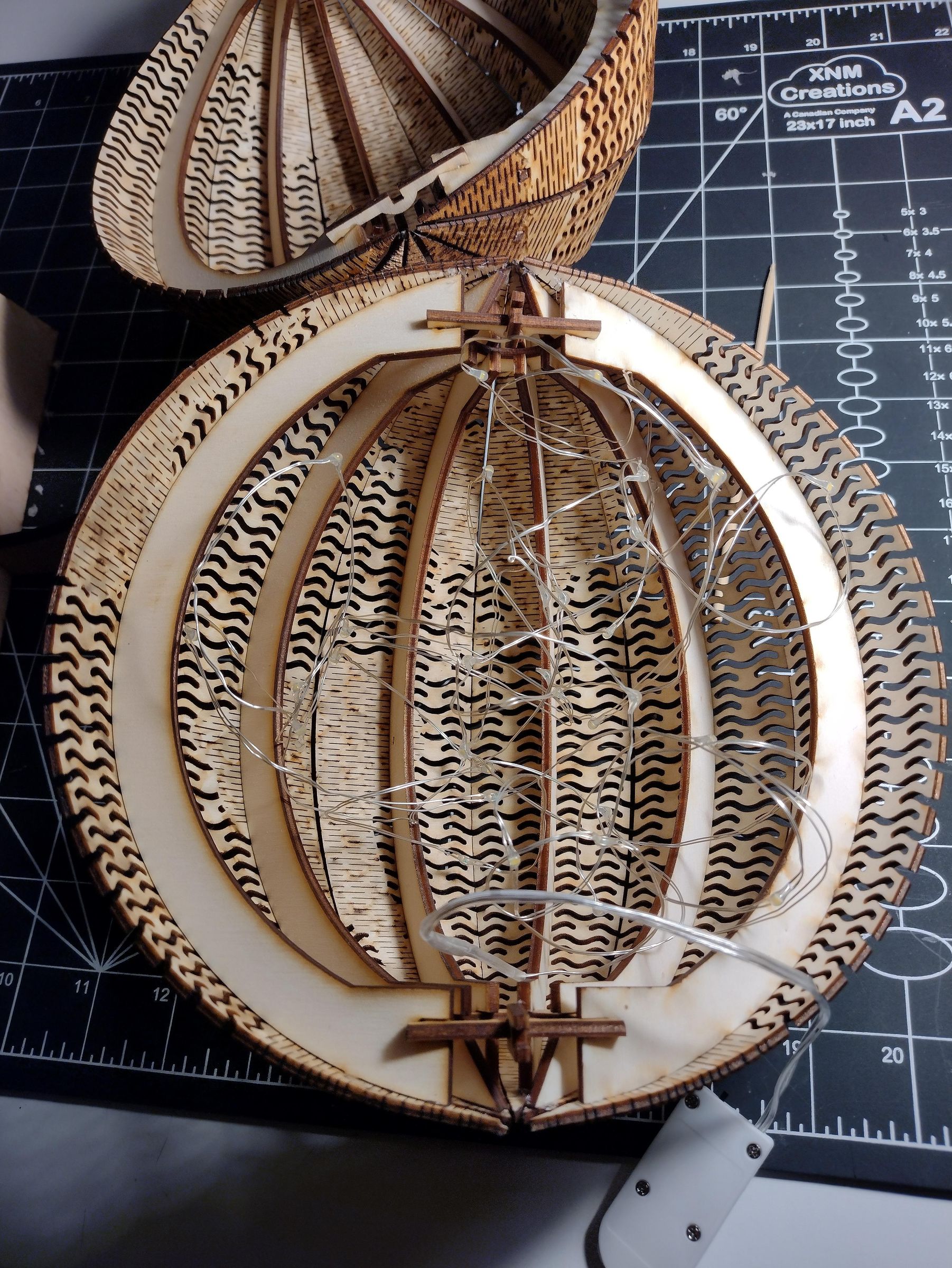 Laser Cut Living Hinge Globe Light : 12 Steps (with Pictures ...