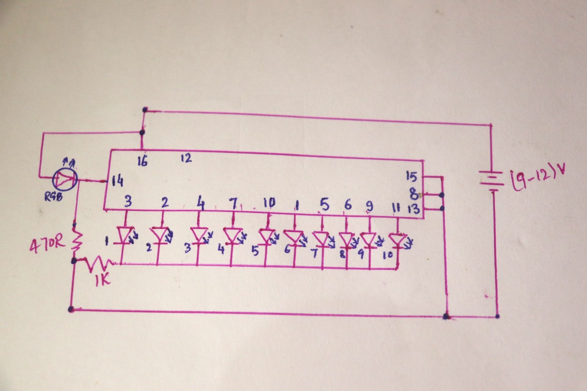 How to Make LED Chaser Using 4017 IC and RGB LED : 13 Steps - Instructables
