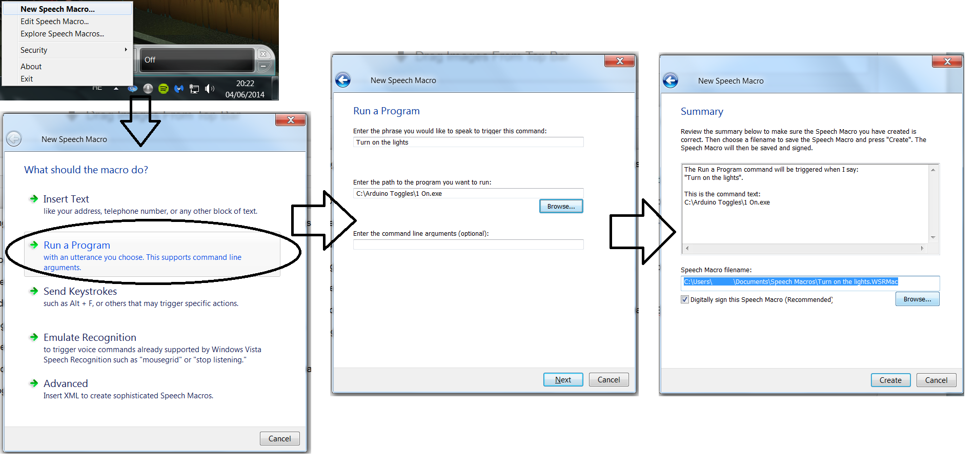 Voice Control the Arduino With Windows 7's Speech Recognition