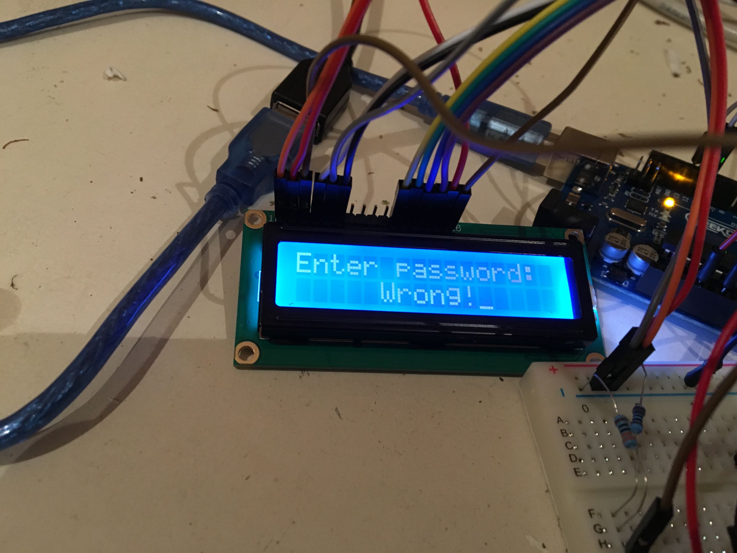 Arduino Uno R3 1602 LCD Safe Lock With Joystick Control : 3 Steps ...