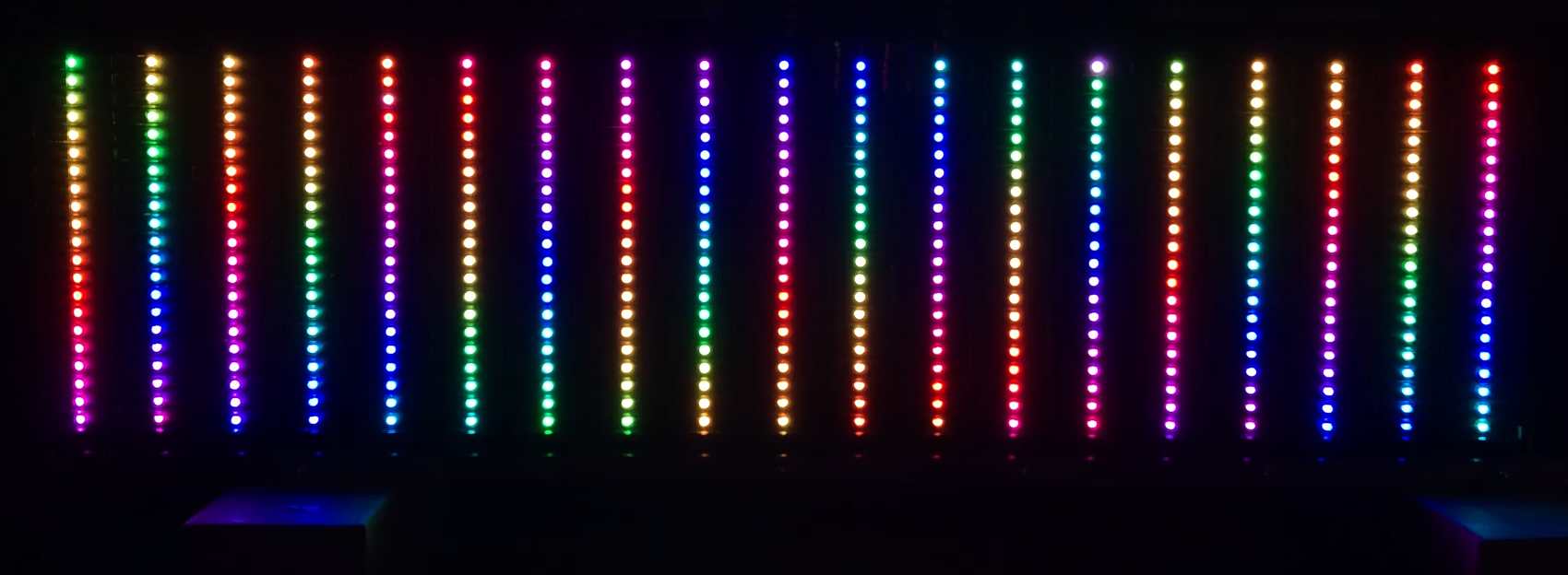 Audio Spectrum Display ASD_V1.0 – ESP32 + 399 WS2812B : 18 Steps (with ...