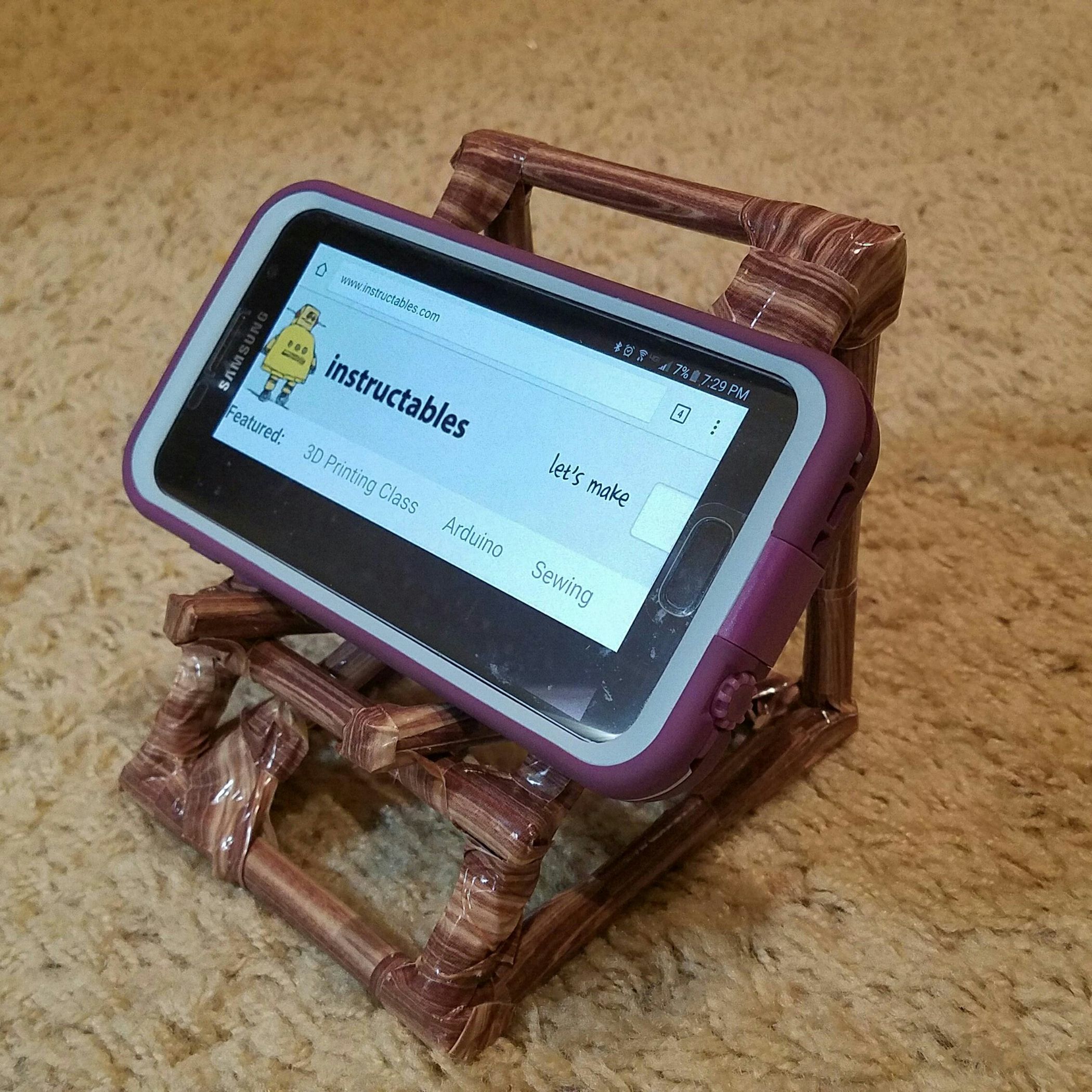 Duct Tape Phone Stand : 4 Steps (with Pictures) - Instructables