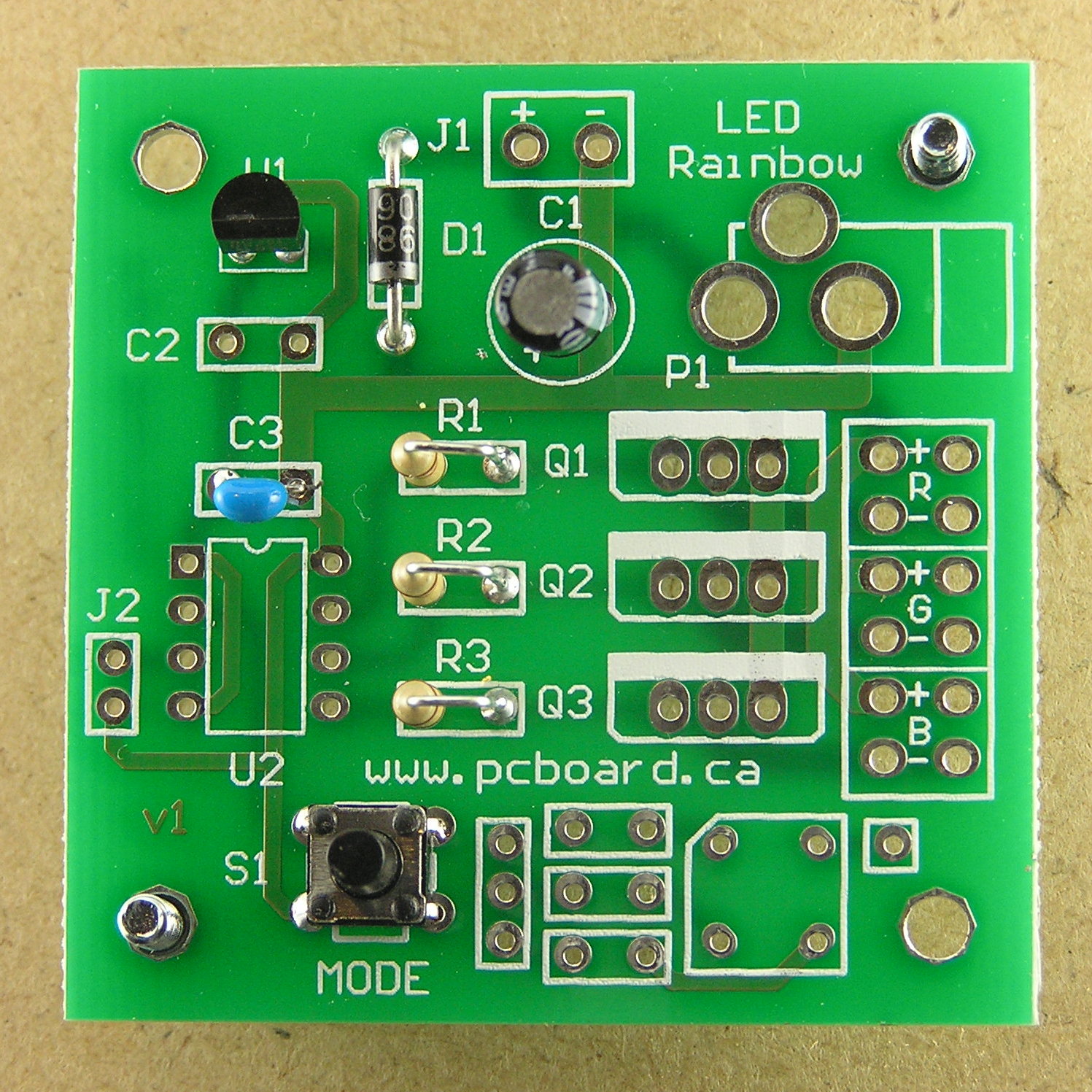 LED Rainbow - RGB LED PWM Controller Construction - Easy to Build : 15 ...