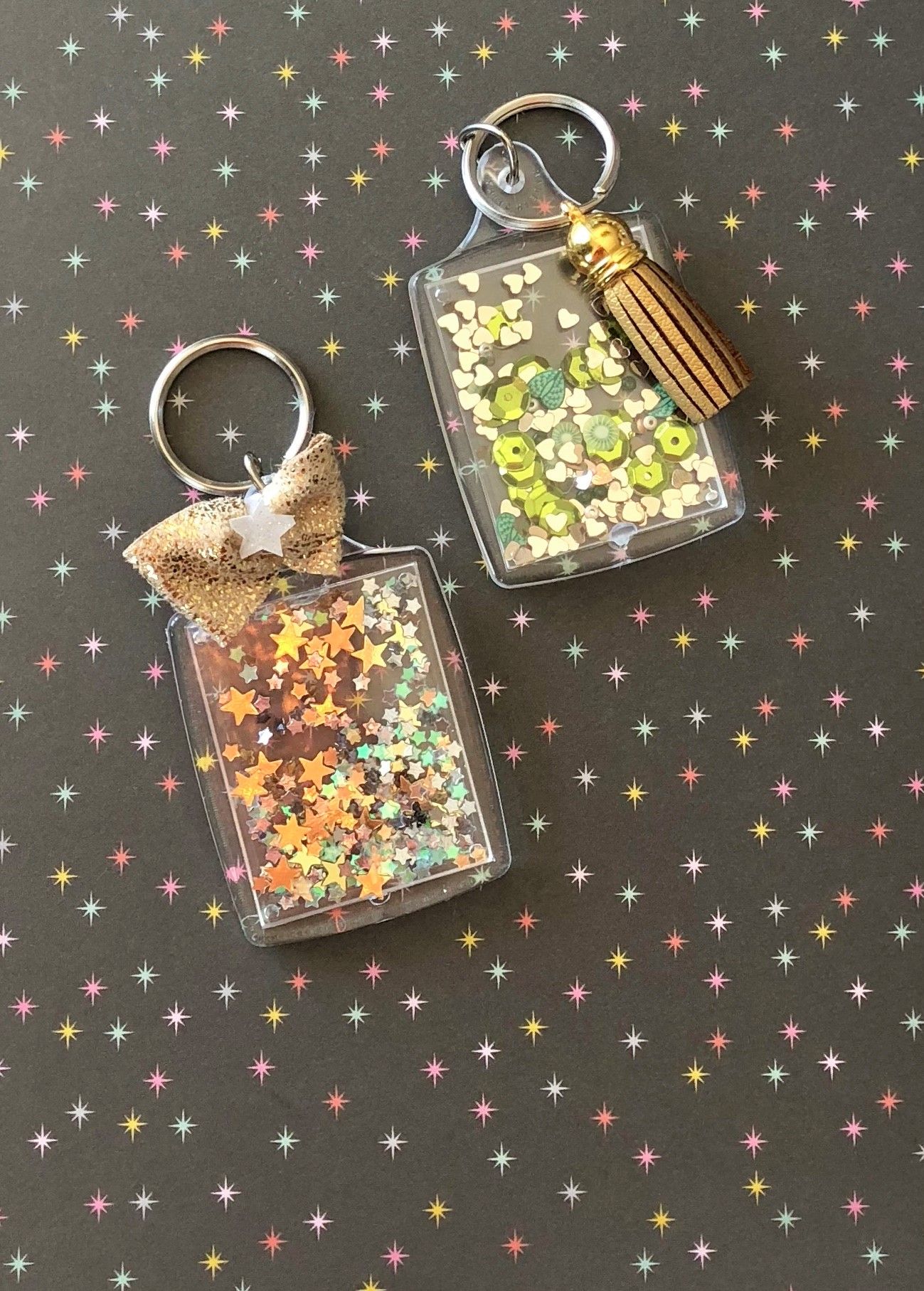 DIY Confetti Keychain : 4 Steps - Instructables