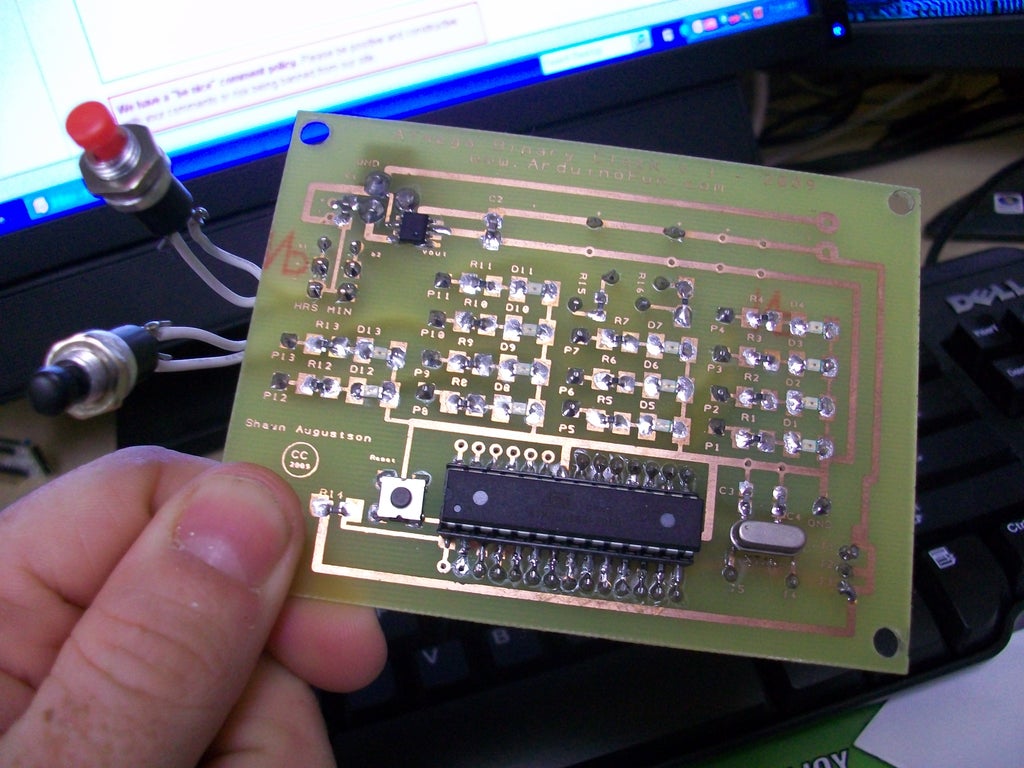 Arduino Powered Binary Clock 5 Steps With Pictures Instructables