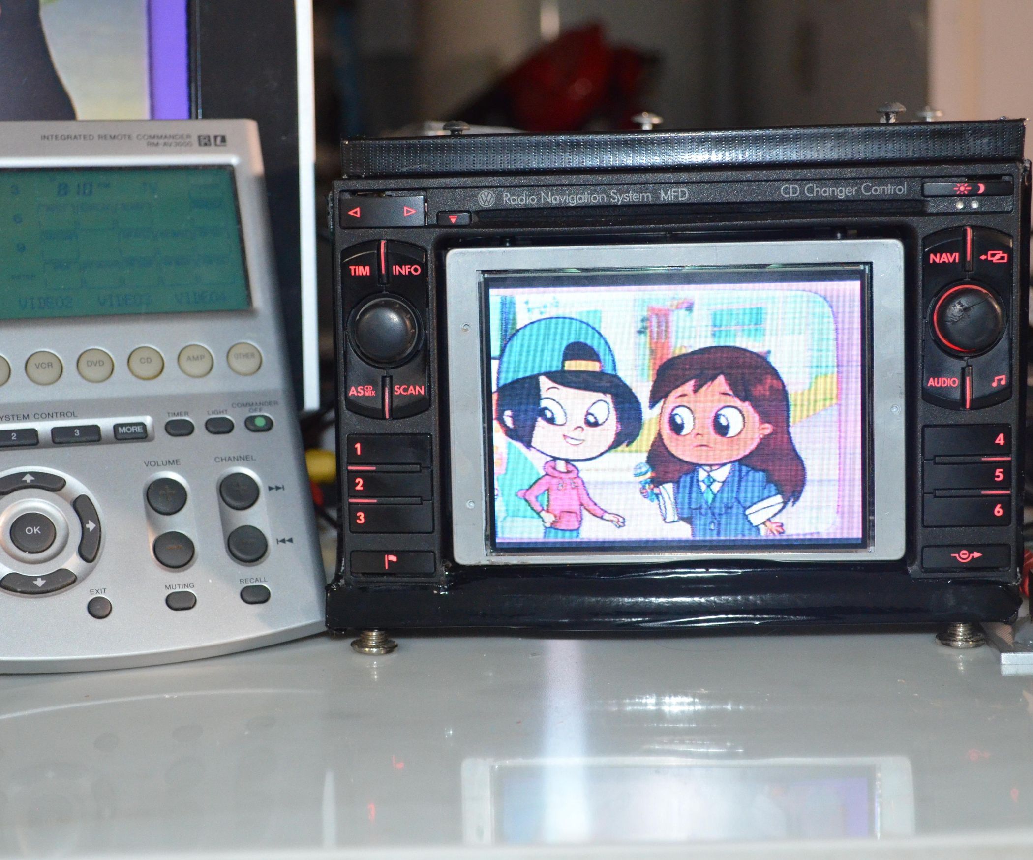 Analog TV on Volkswagen VW Radio Navigation System MFD, Golf ...