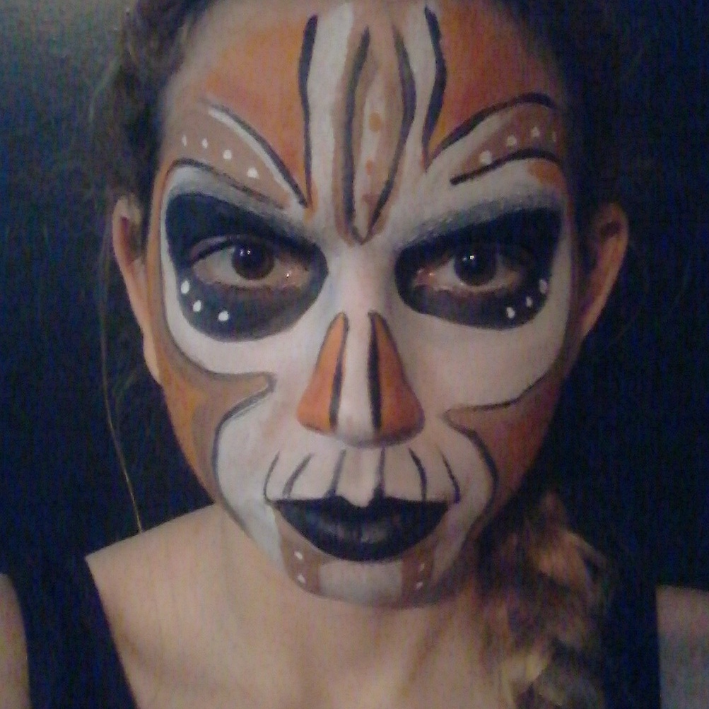 Voodoo Skull Face Paint