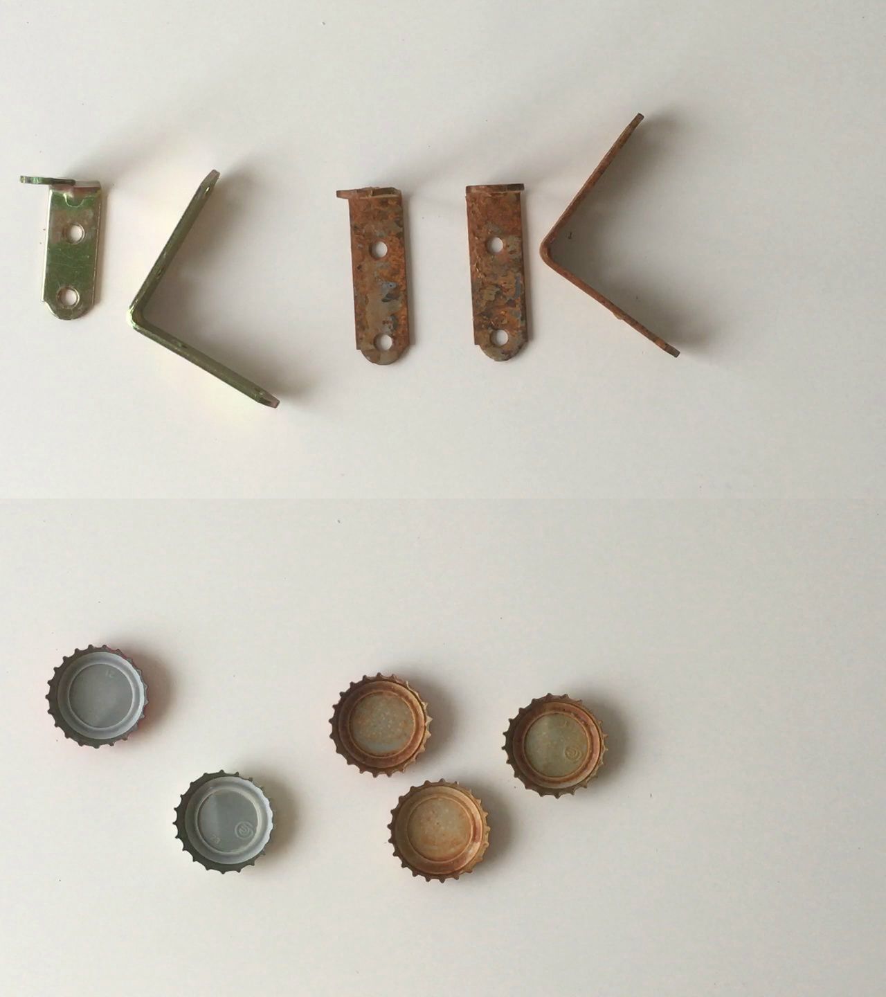 How to Rusty Metal Pieces Using Vinegar, Hydrogen Peroxide and Salt : 3 ...