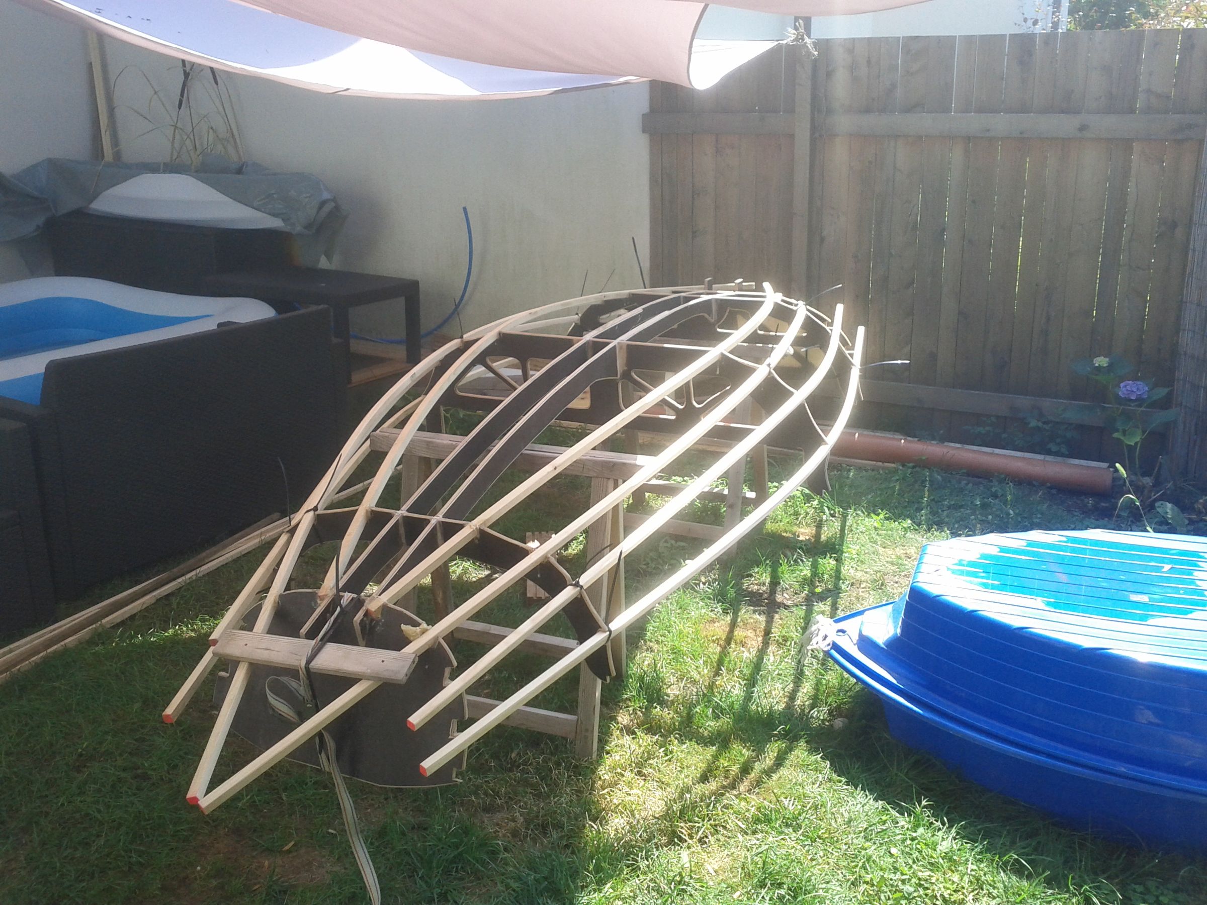 240cm Skin on Frame Sailing Pram With Mirage Drive : 7 Steps (with ...